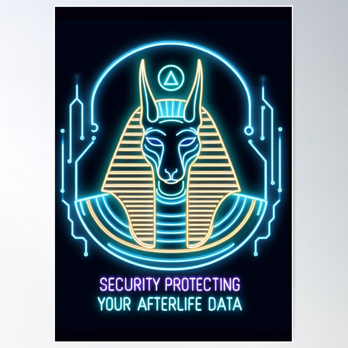 Anubis Security – Protecting Your Afterlife Data. Poster Wall Art, Modern Wall Decor For Living ...