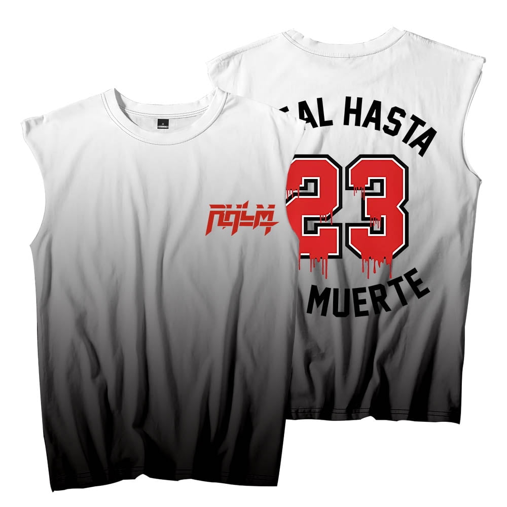 Anuel AA 23 Logo Sleeveless T-Shirts Real Hasta la Muerte 2 Tour Merch ...