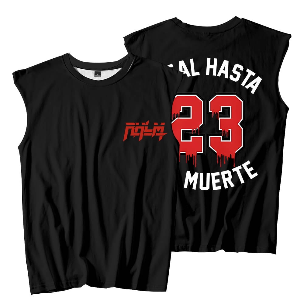 Anuel AA 23 Logo Sleeveless T-Shirts Real Hasta la Muerte 2 Tour Merch ...