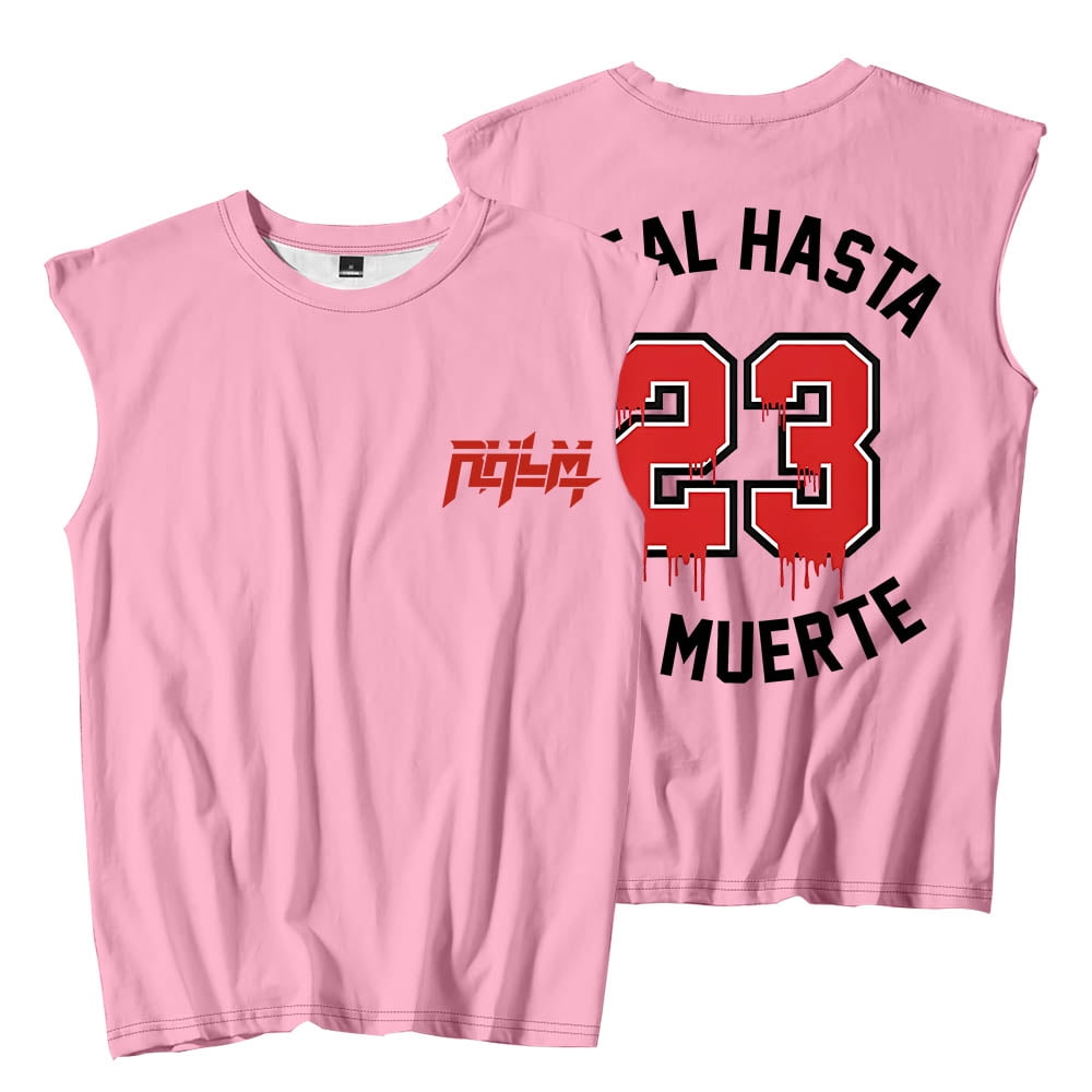 Anuel AA 23 Logo Sleeveless T-Shirts Real Hasta la Muerte 2 Tour Merch ...