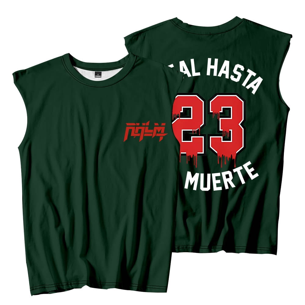 Anuel AA 23 Logo Sleeveless T-Shirts Real Hasta la Muerte 2 Tour Merch ...