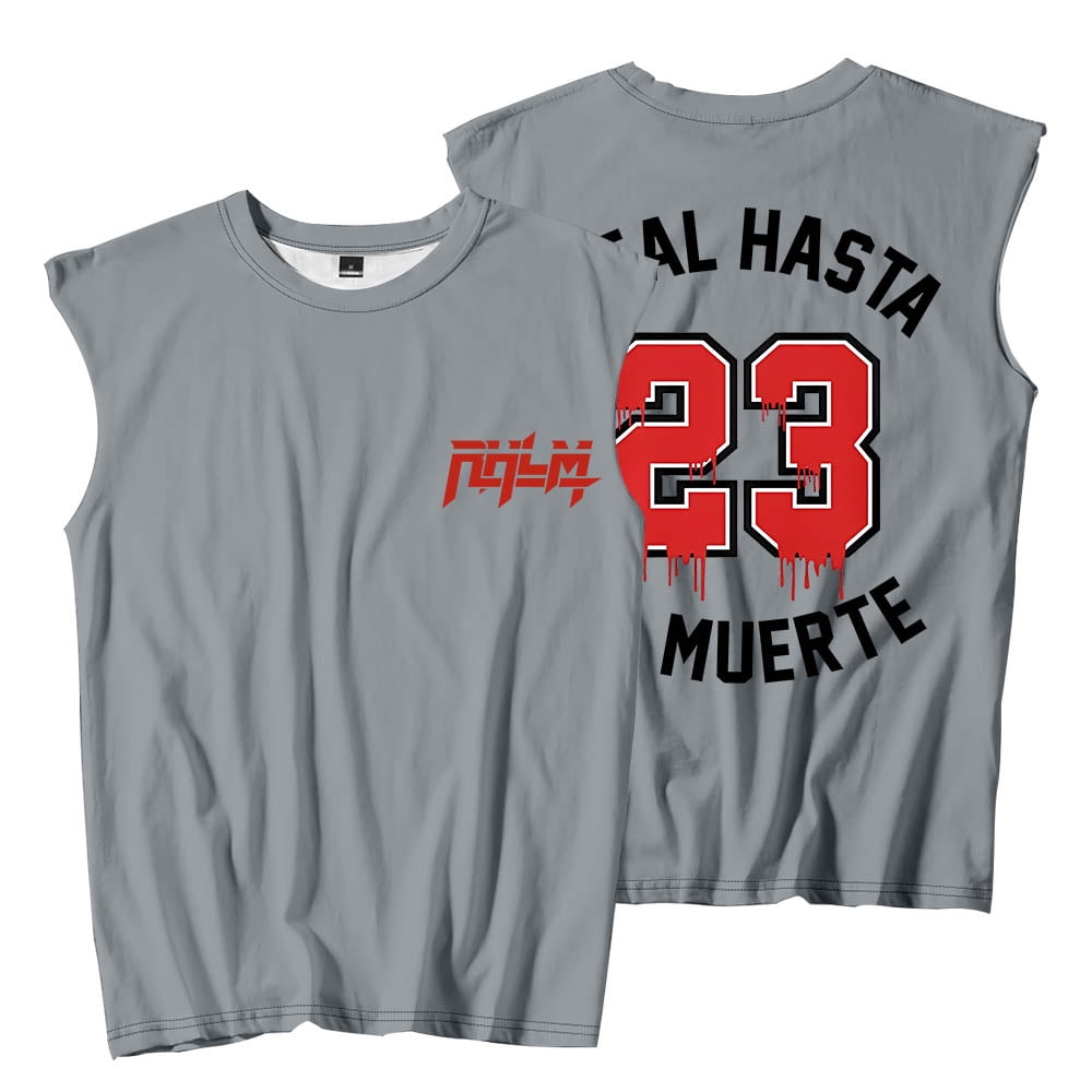 Anuel AA 23 Logo Sleeveless T-Shirts Real Hasta la Muerte 2 Tour Merch ...