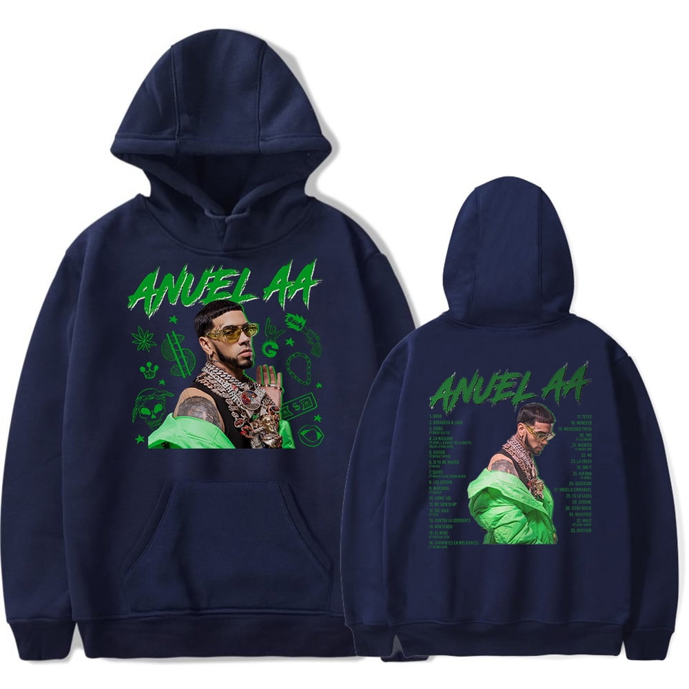 Anuel AA Latin Trap Music Tour 2023 Merch Unisex Hoodie Pop Graphic ...