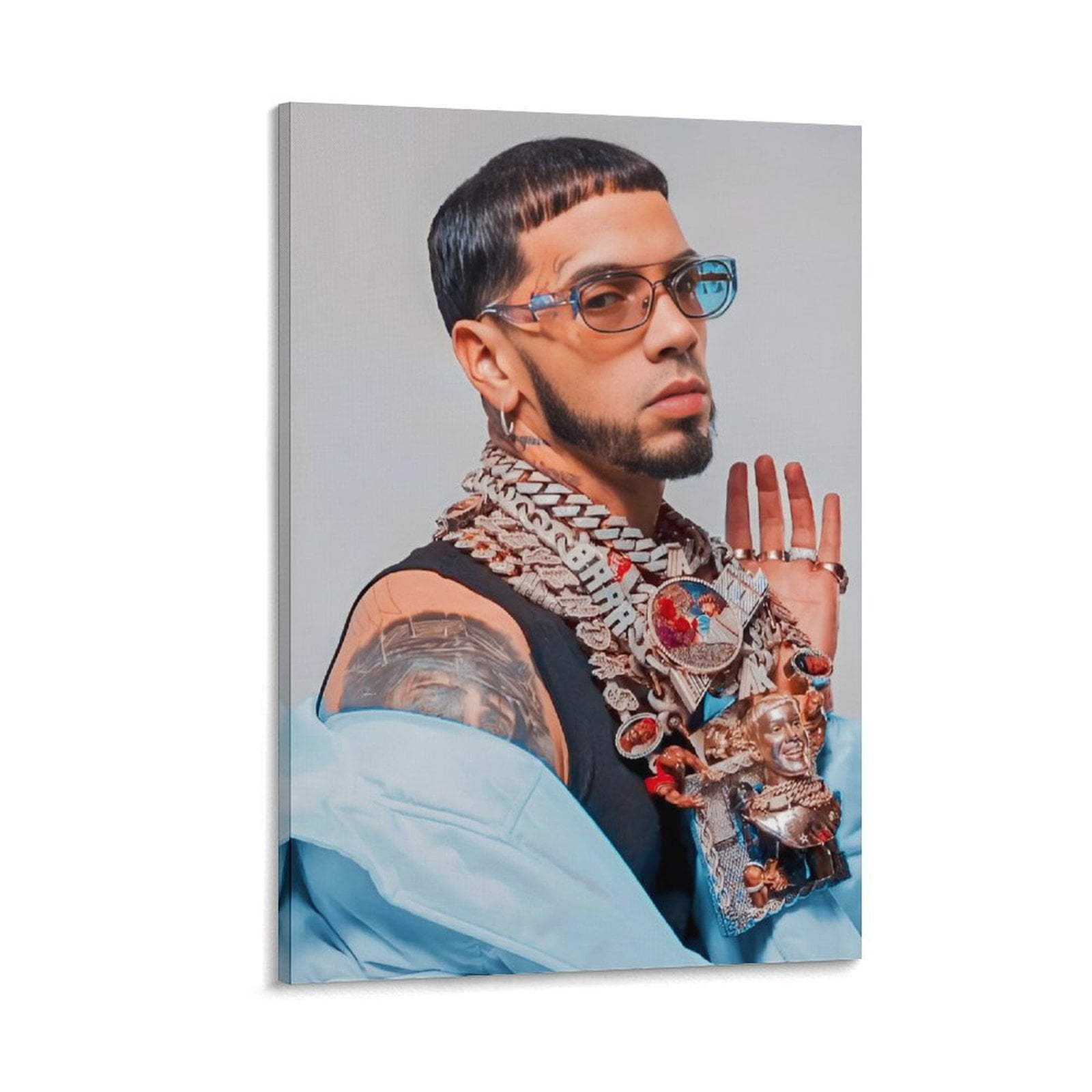Anuel AA RAPPER Art Unique Poster Picture Print Canvas Poster Wall ...