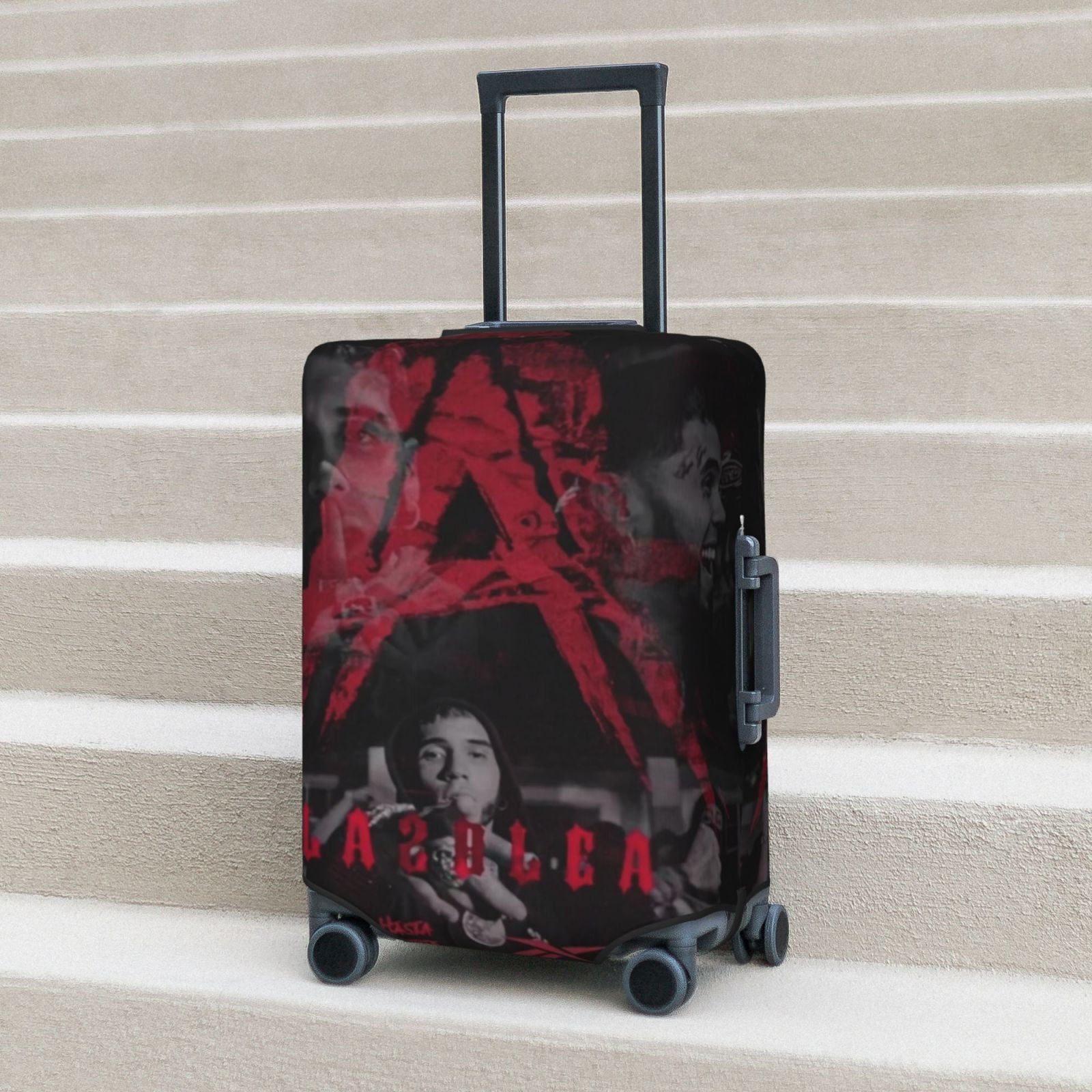 Anuel Aa Cartoon Suitcase Cover With Concealed Zipper Luggage Cover ...