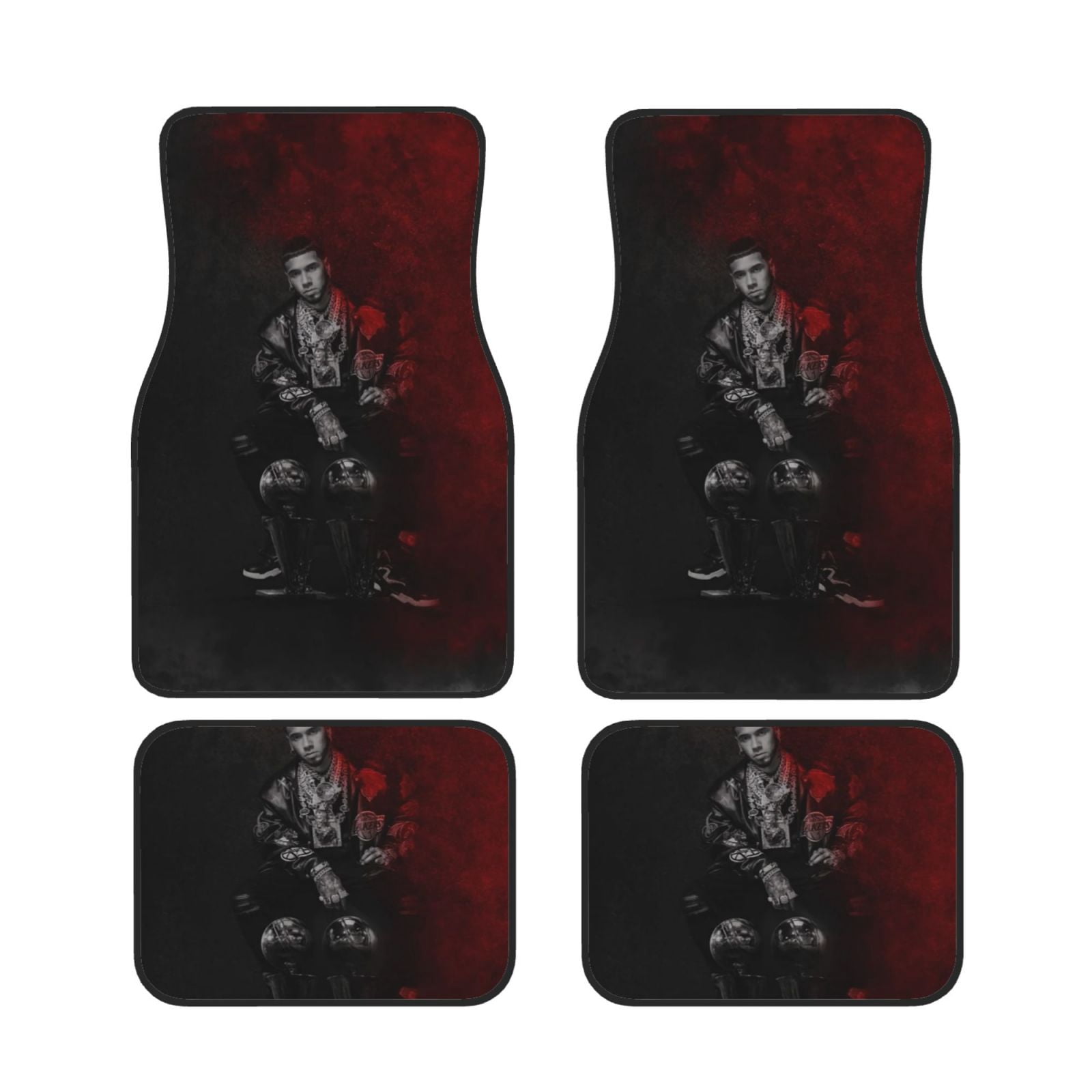 Anuel Aa Set Of 4 Universal Front And Rear Floor Mats With Non-Slip ...