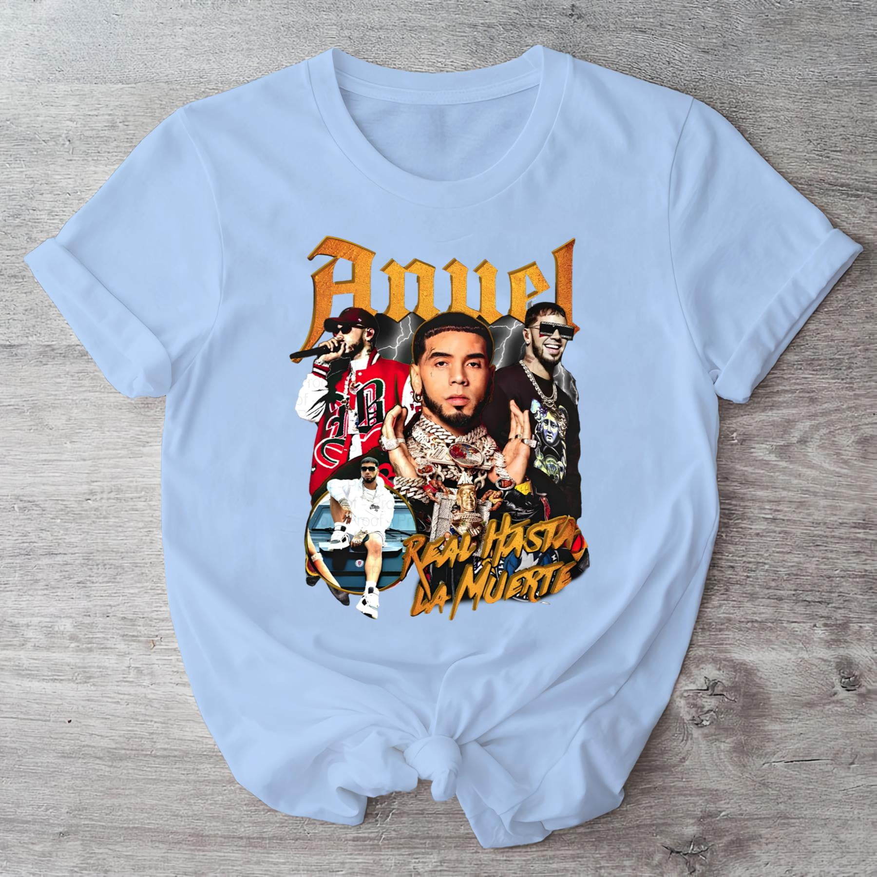Anuel Aa Vintage Look Shirt Realist La T-Shirt Anuel Aa Clothing Anuel ...