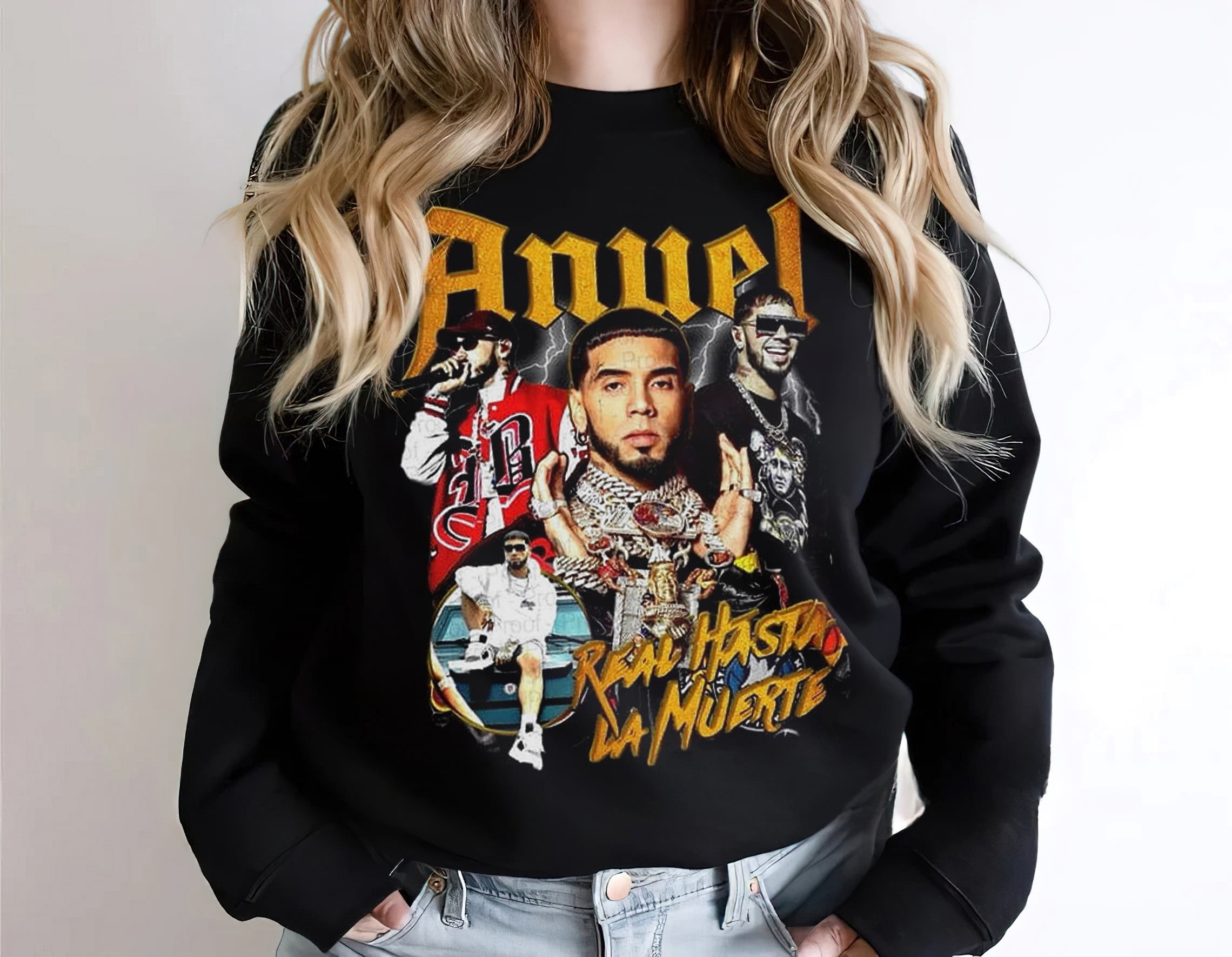 Anuel Aa Vintage Look Shirt - Walmart.com