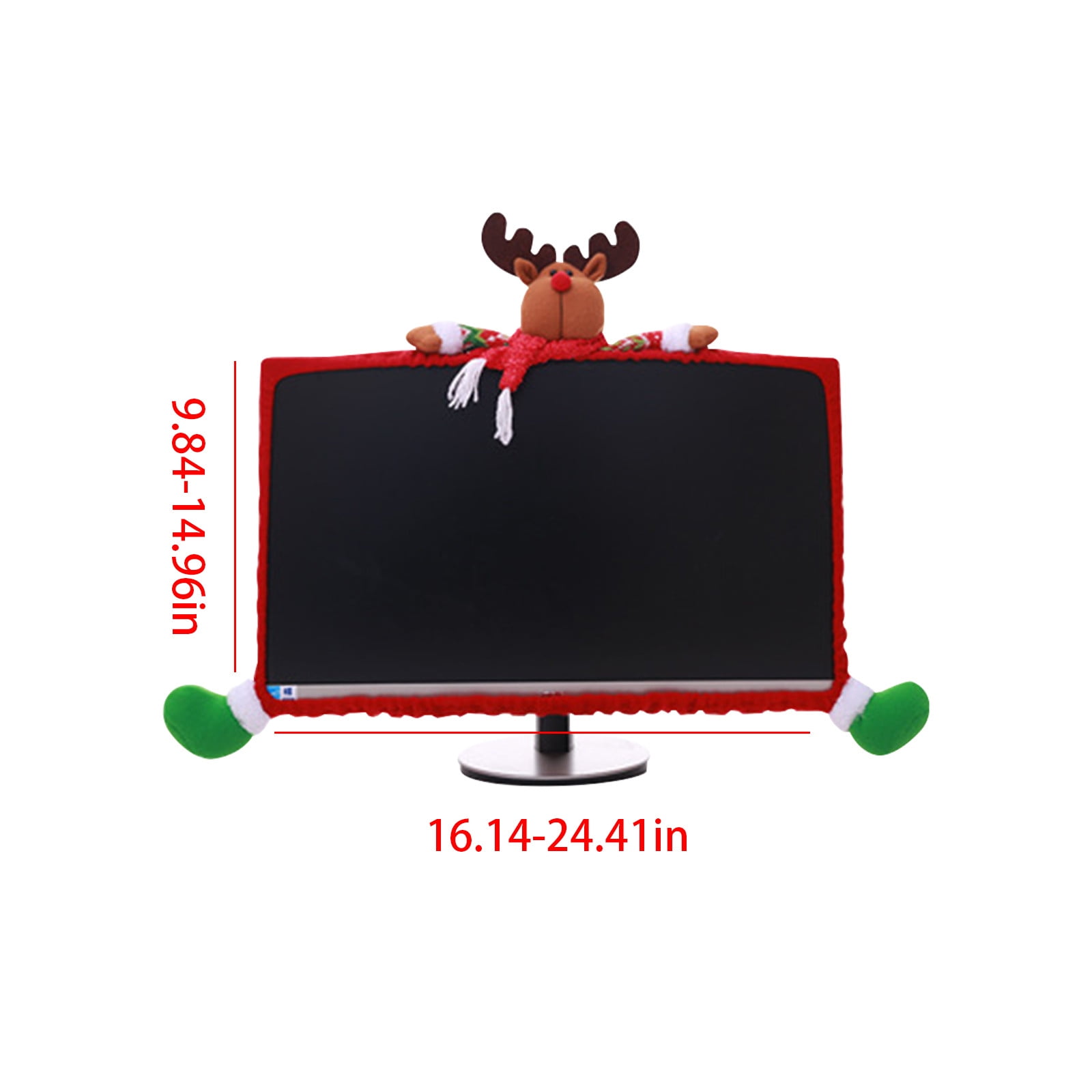 AnuirheiH 1 Pack Christmas Computer Monitor Border Cover TV Monitor ...