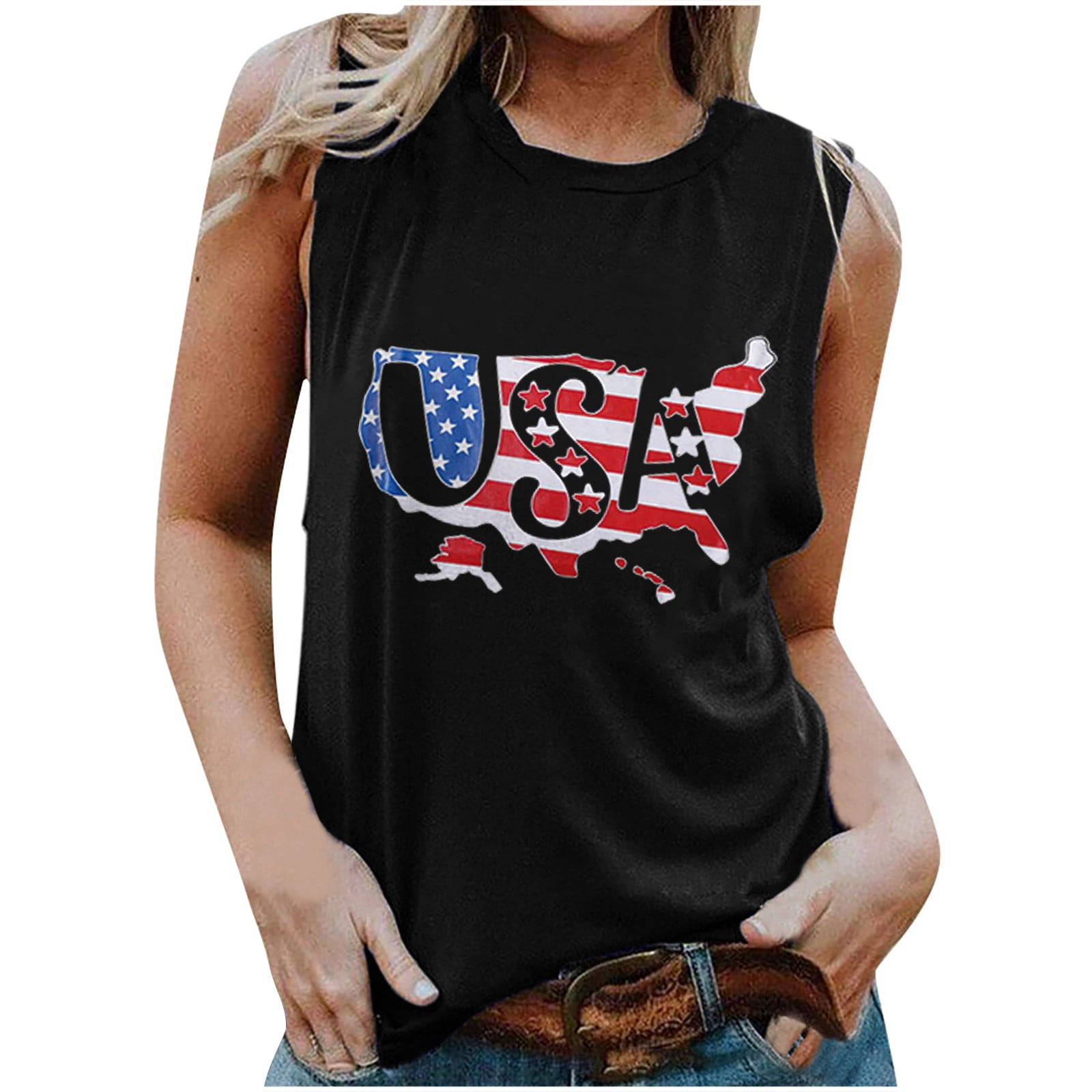 AnuirheiH American Flag Tank Tops for Women 4th of July Outfits ...
