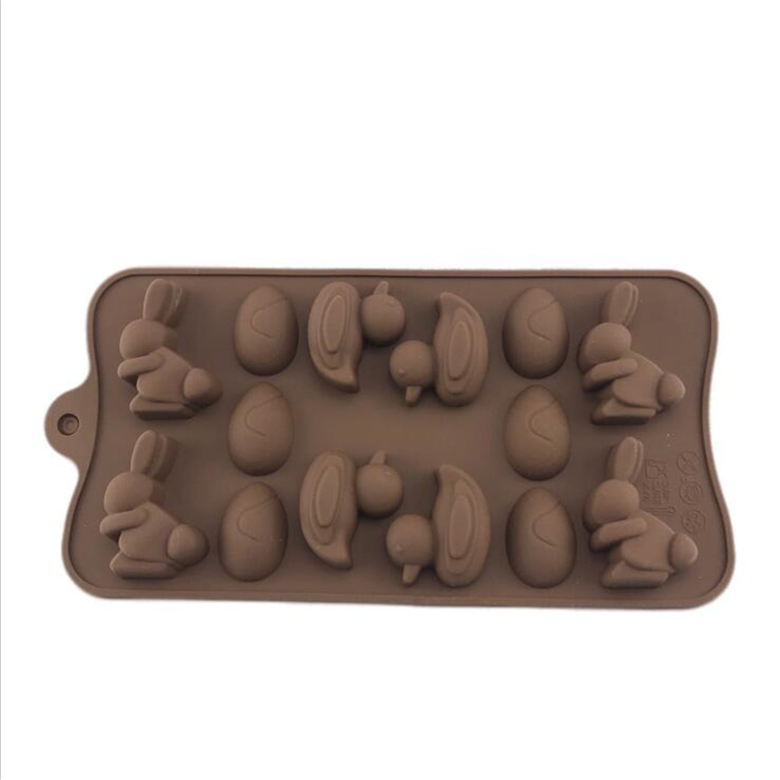 AnuirheiH Candy Chocolate Molds Silicone, Non-stick Animal Jello Molds ...
