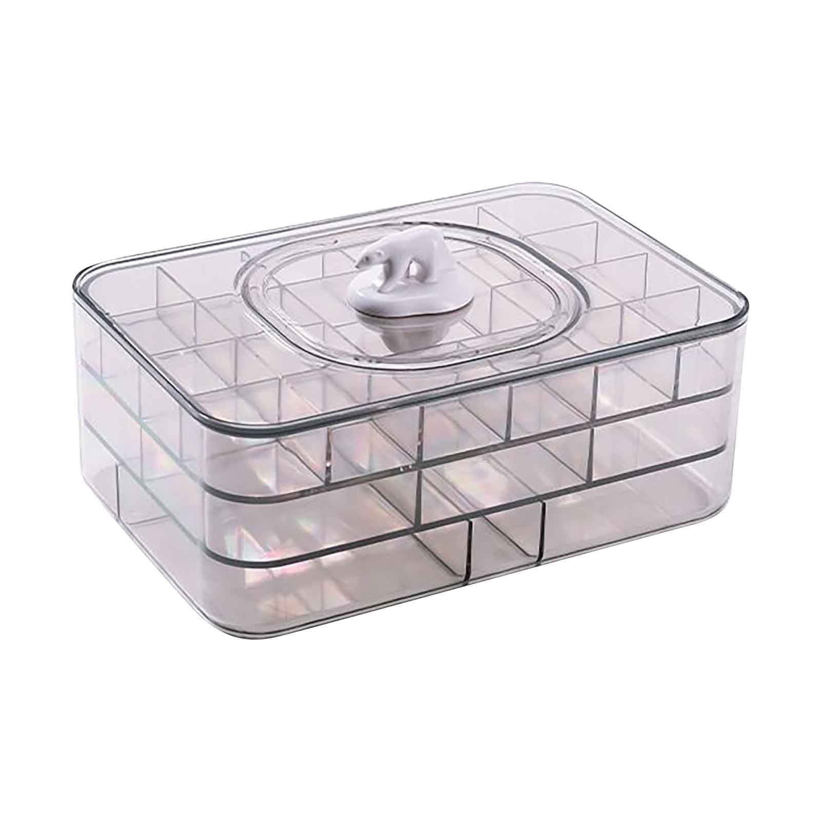 AnuirheiH Jewelry Box,Clear Jewelry Organizer for Women Girls,Double ...