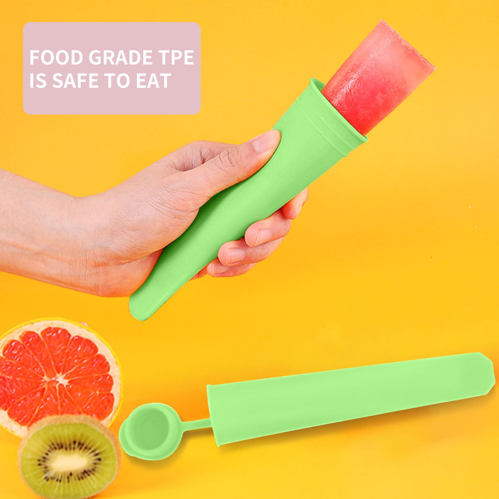 AnuirheiH Silicone Ice Molds, Yogurt Bar Molds Reusable Baby Silicone ...