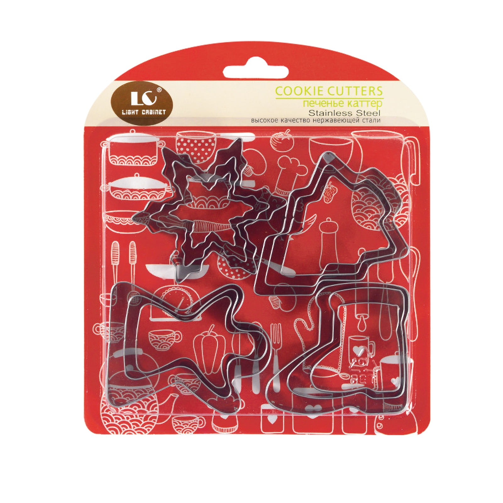 AnuirheiH Stainless Steel Cookie Cutter Set 12 Pieces Kitchen Baking ...