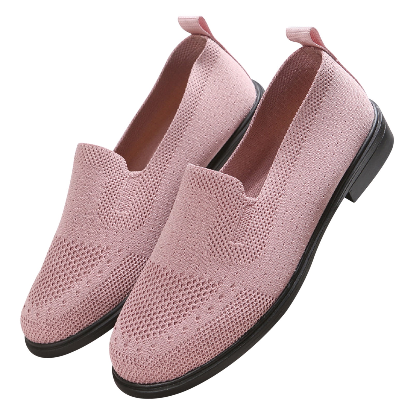 AnuirheiH Women Shoes Fall New Mesh Breathable Casual Low Heel Flying ...