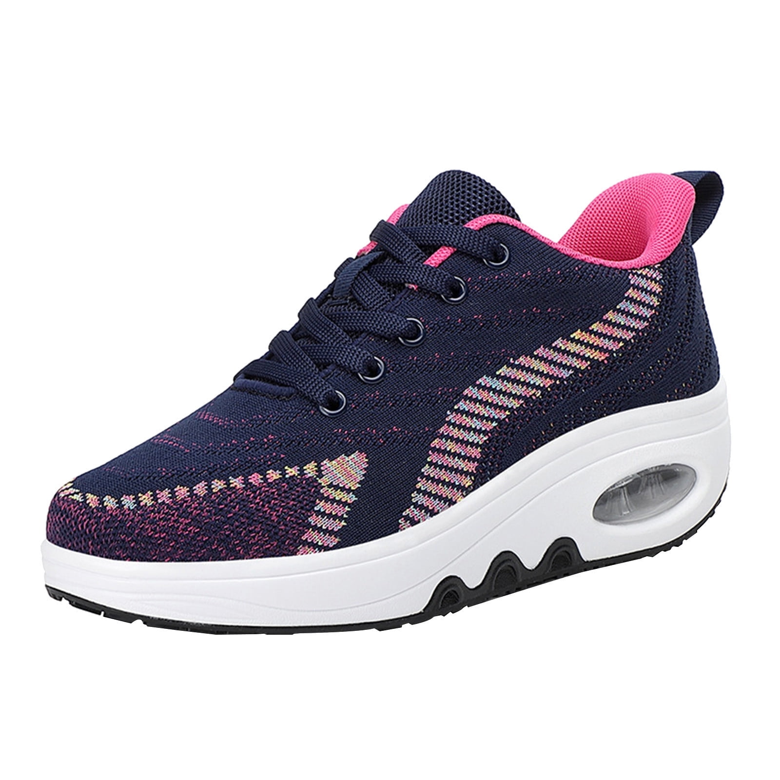 AnuirheiH Women Shoes Height Increasing Shoes Wedge Heel Thick-soled ...