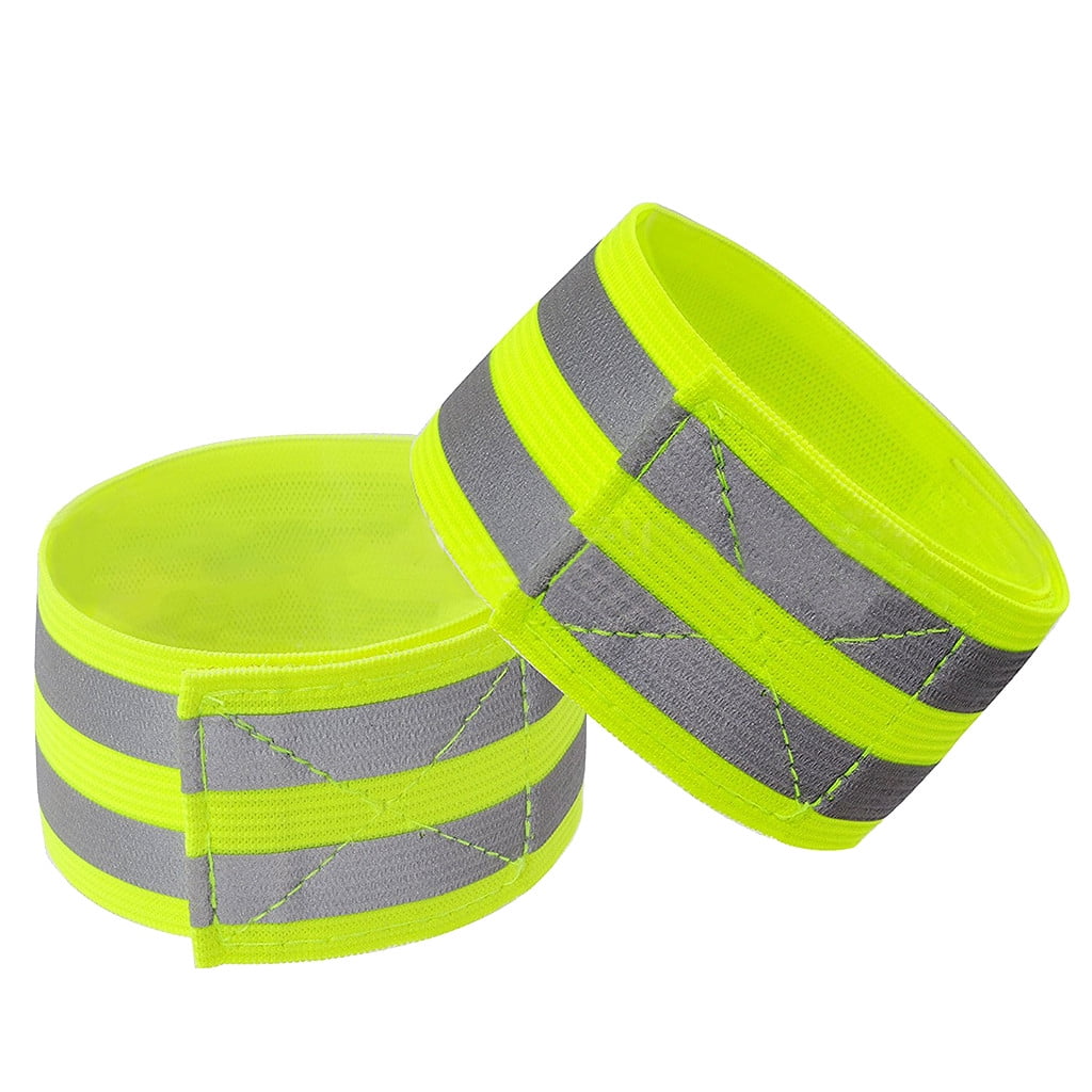 Anuirheih 2Pcs Reflective Bands for Arm, Ankle, Leg and Wrist, High ...