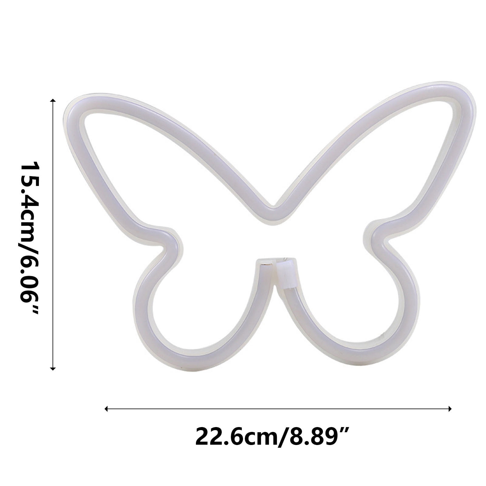 Anuirheih Butterfly Neon Signs LED Light 3AA Battery Powered, USB ...