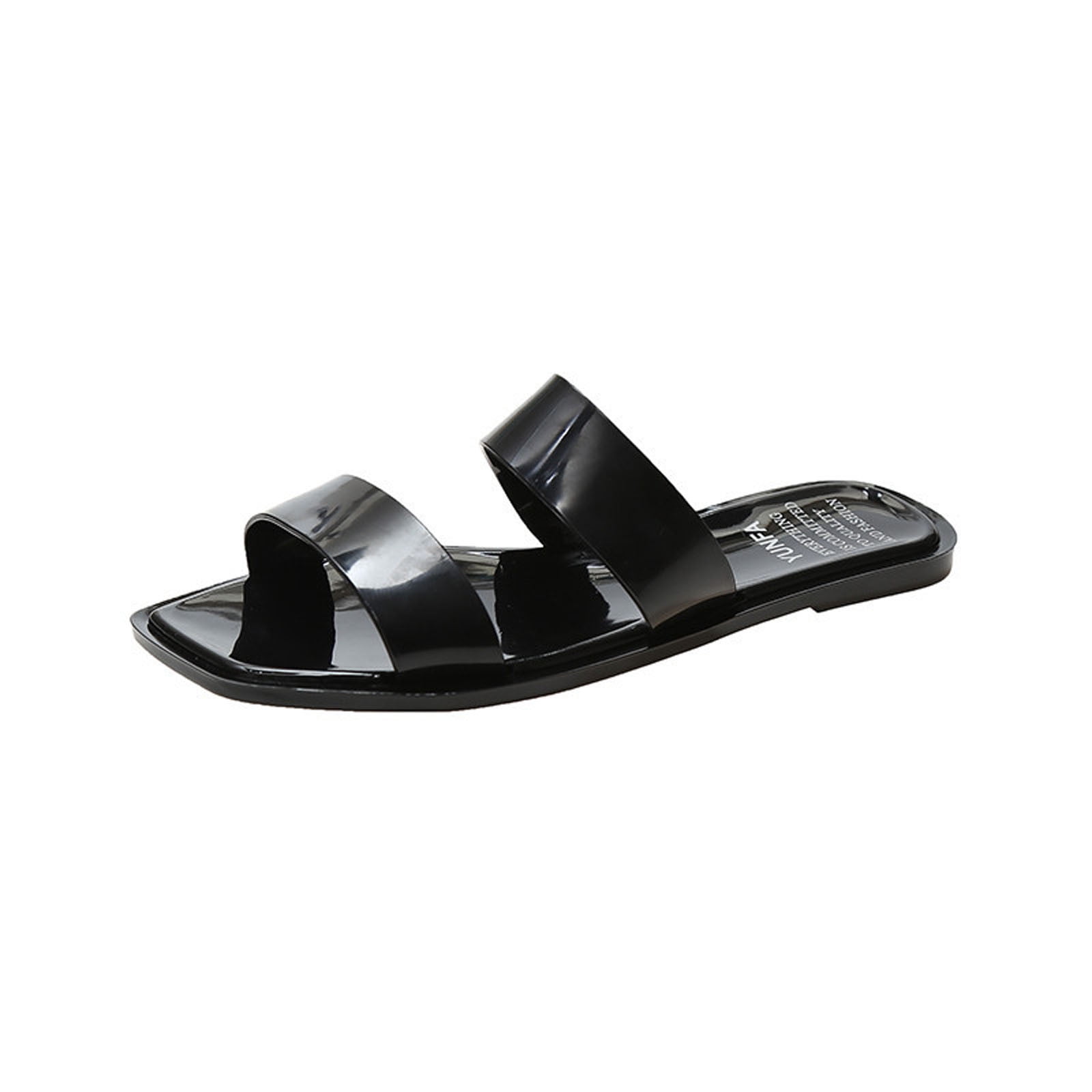 Anuirheih Slip on Sandals Women,Summer Women Fish Mouth Transparent ...