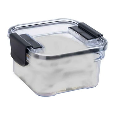 Storage Round Clear Container with Screw Lids For Small Items Organizer ...