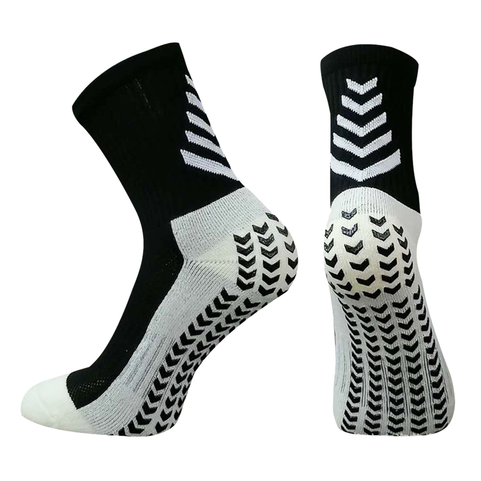 Anuirheih Men's Soccer Socks Anti Slip Grip Pads for Football ...