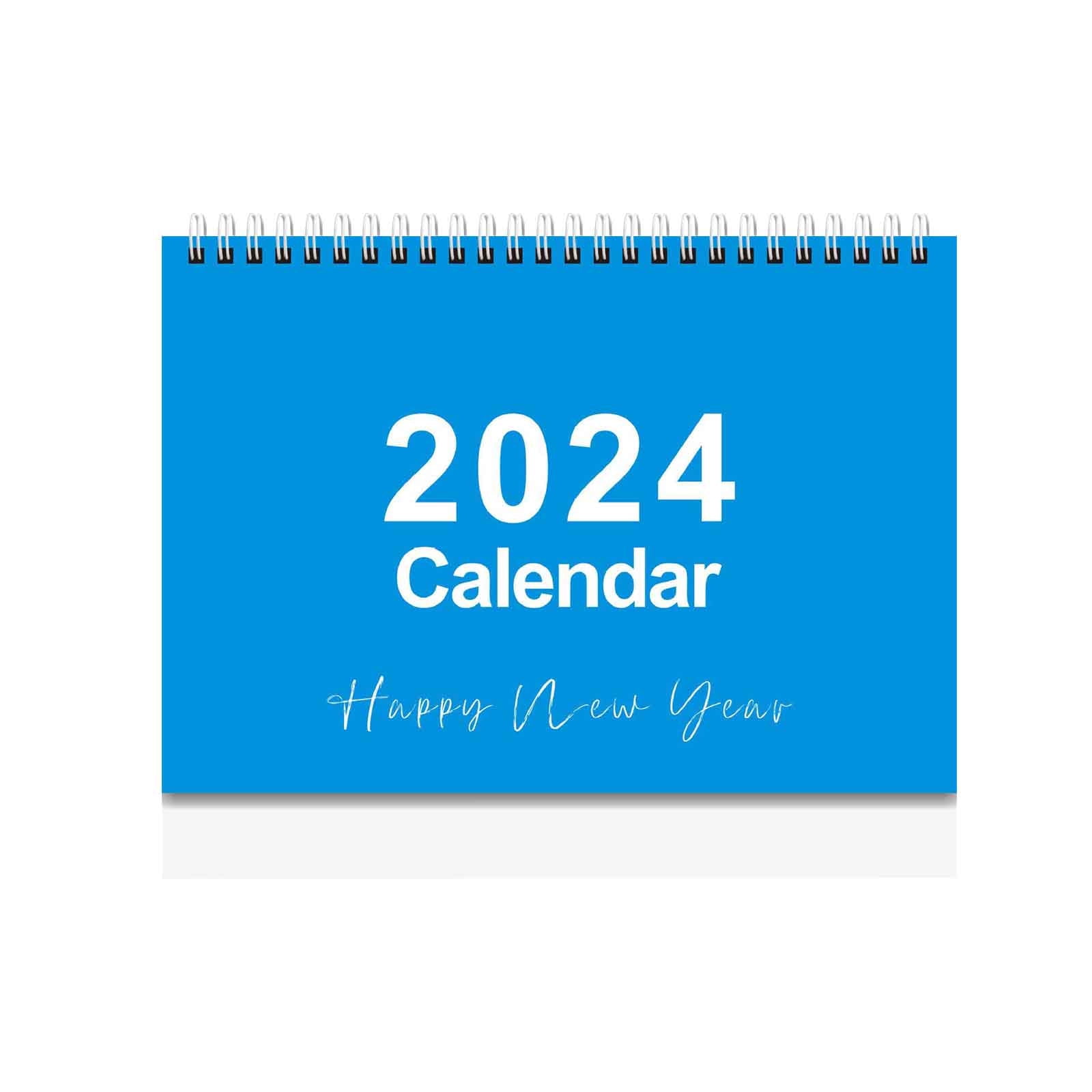 Anuirheih Mini Desk Calendar 2024, Small Desktop Calendar with Strong ...