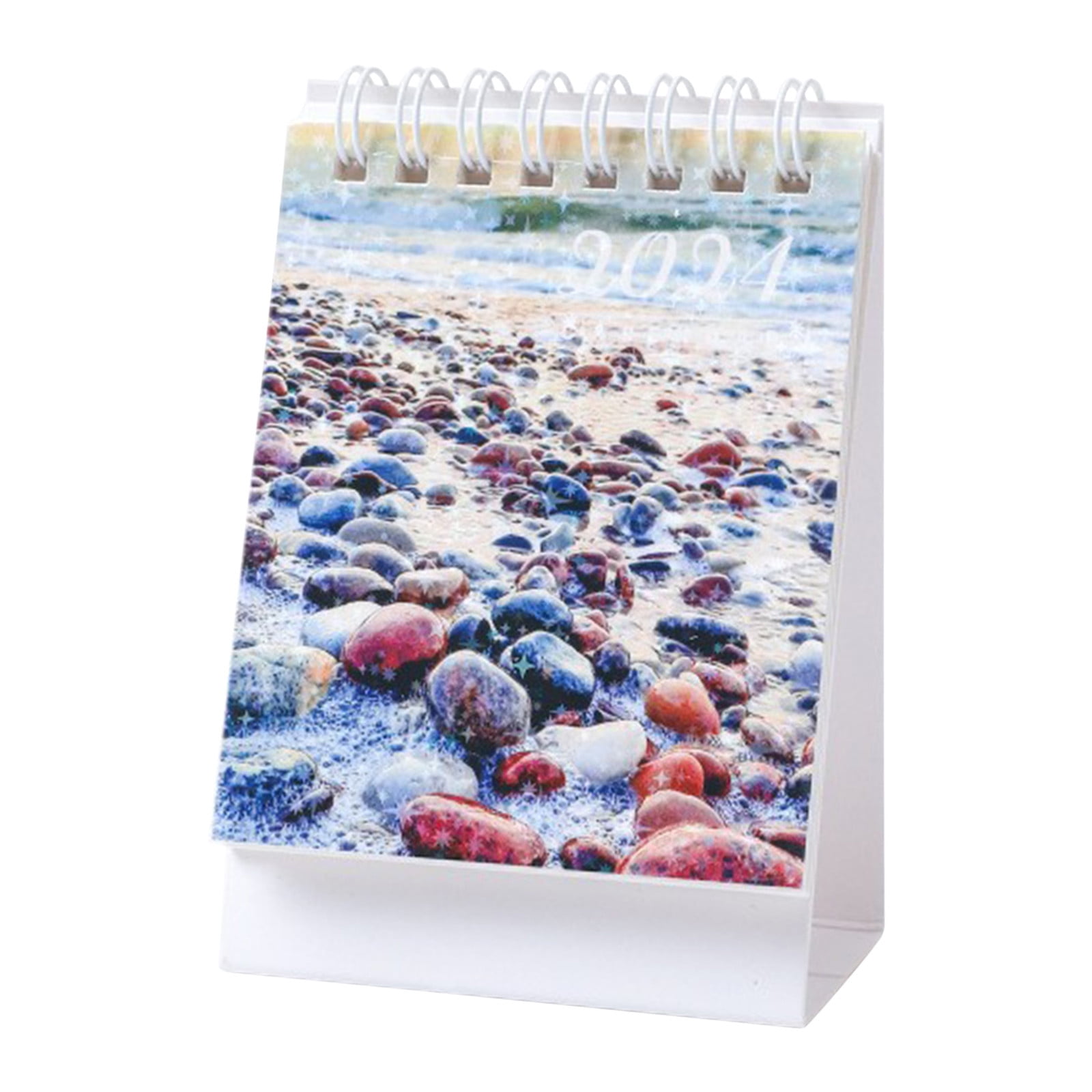Anuirheih Mini Desk Calendar 2024, Small Desktop Calendar with Strong ...
