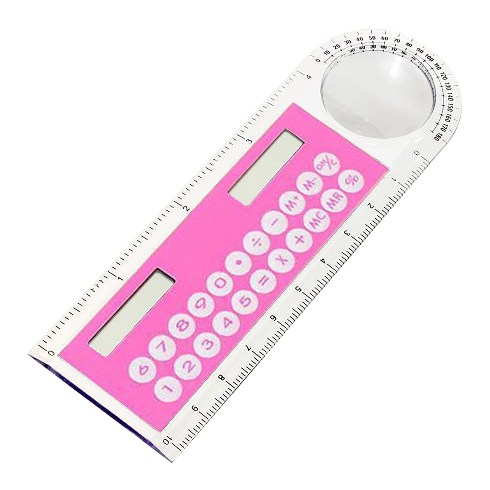 Anuirheih Plastic Ruler, 4'' Solar Ruler Calculator with Display Screen ...