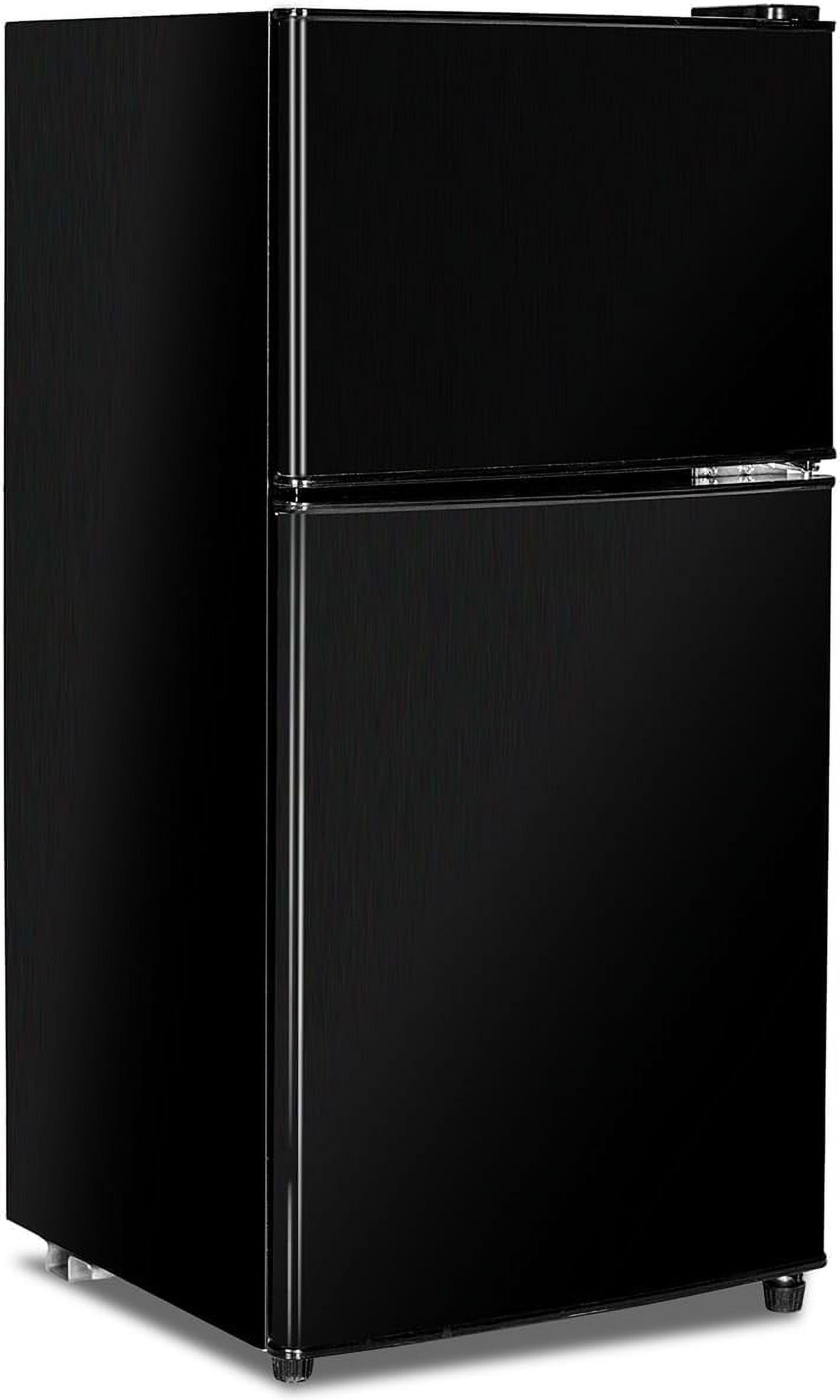 Anukis Compact Refrigerator 3.2 Cu Ft 2 Door Mini Fridge with Freezer ...