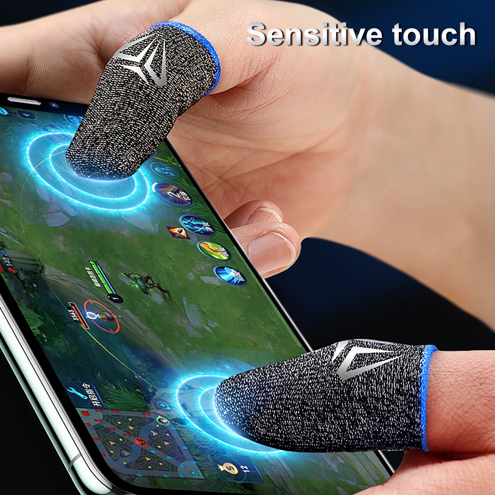 Anvazise 1 Pair Finger Covers Universal Breathable Ultra-thin Game ...