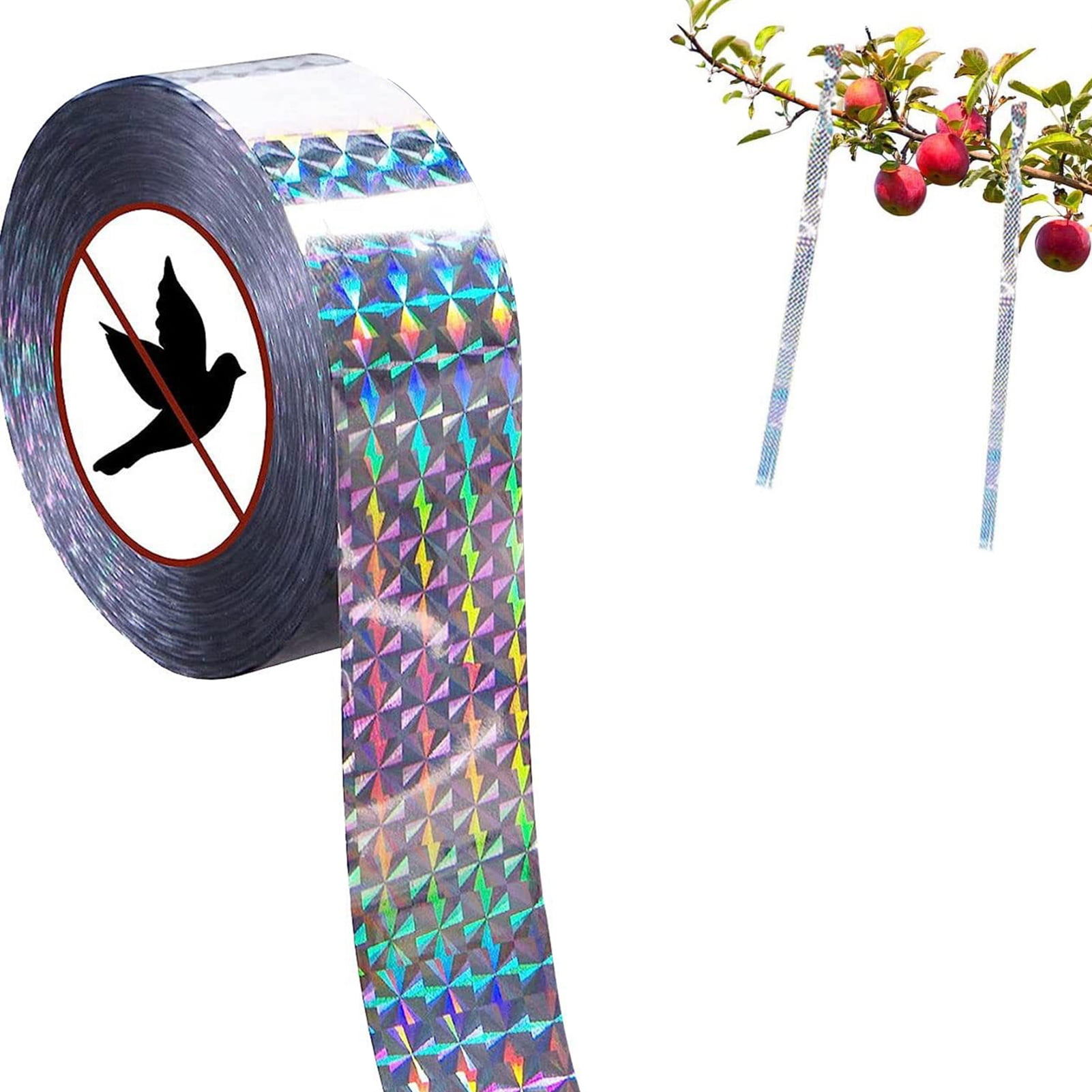 Anvazise 1 Roll Bird Scare Tape Dual sided Shining Fade resistant ...