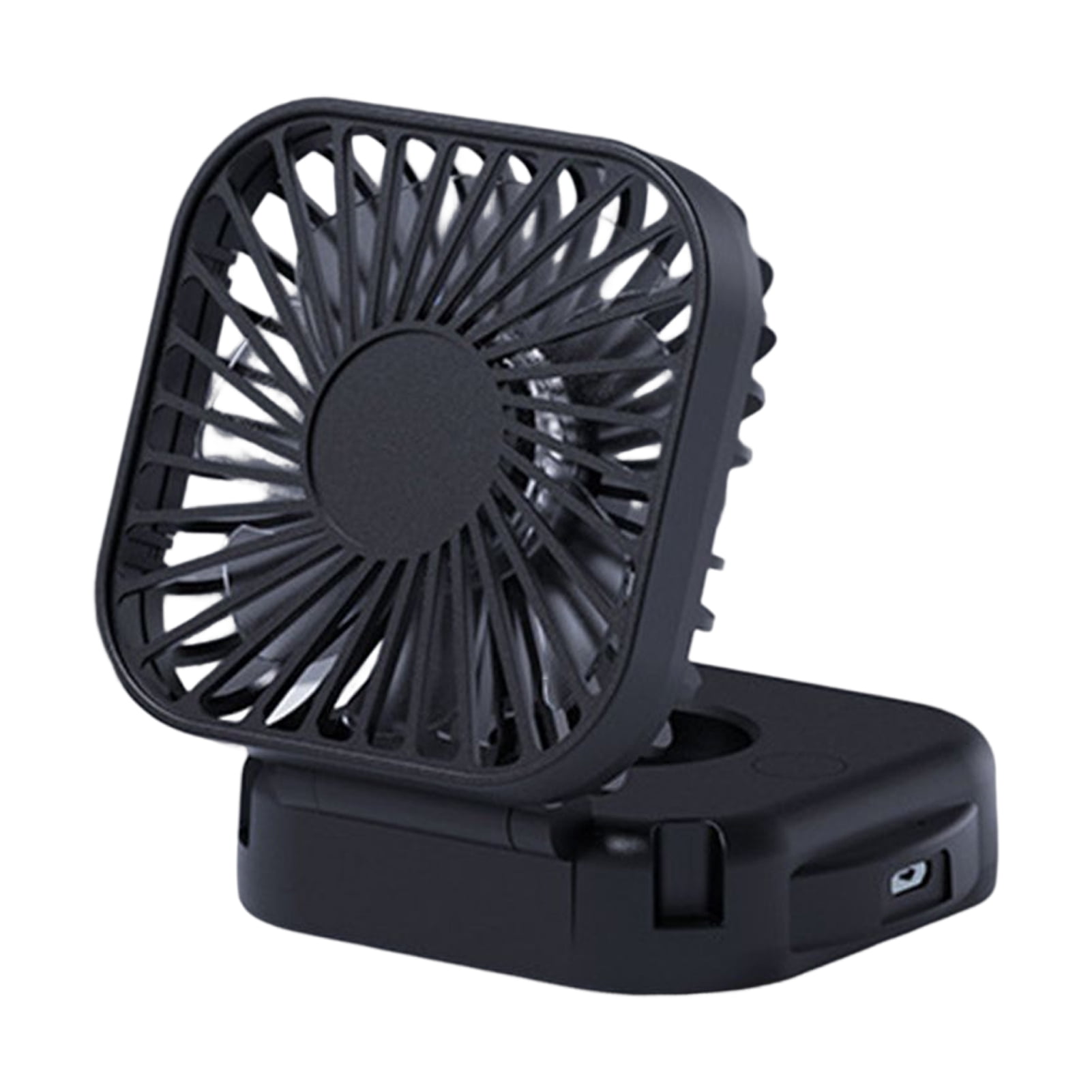 Anvazise 1 Set Cooling Fan with Mirror Foldable 3 Gears Long-lasting ...