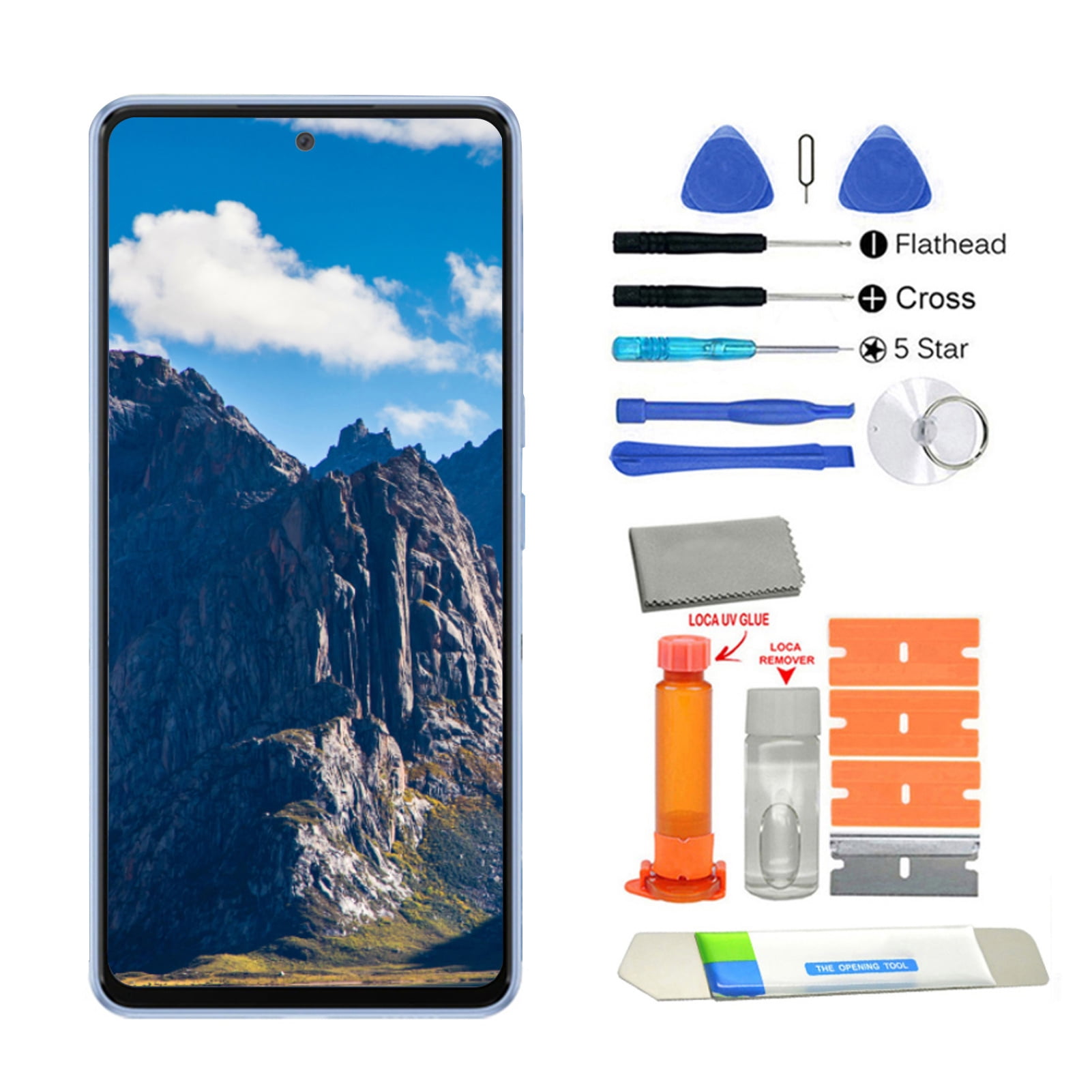 Anvazise 1 Set Phone Screen Ultra thin Repair Tools Smooth LCD Display ...