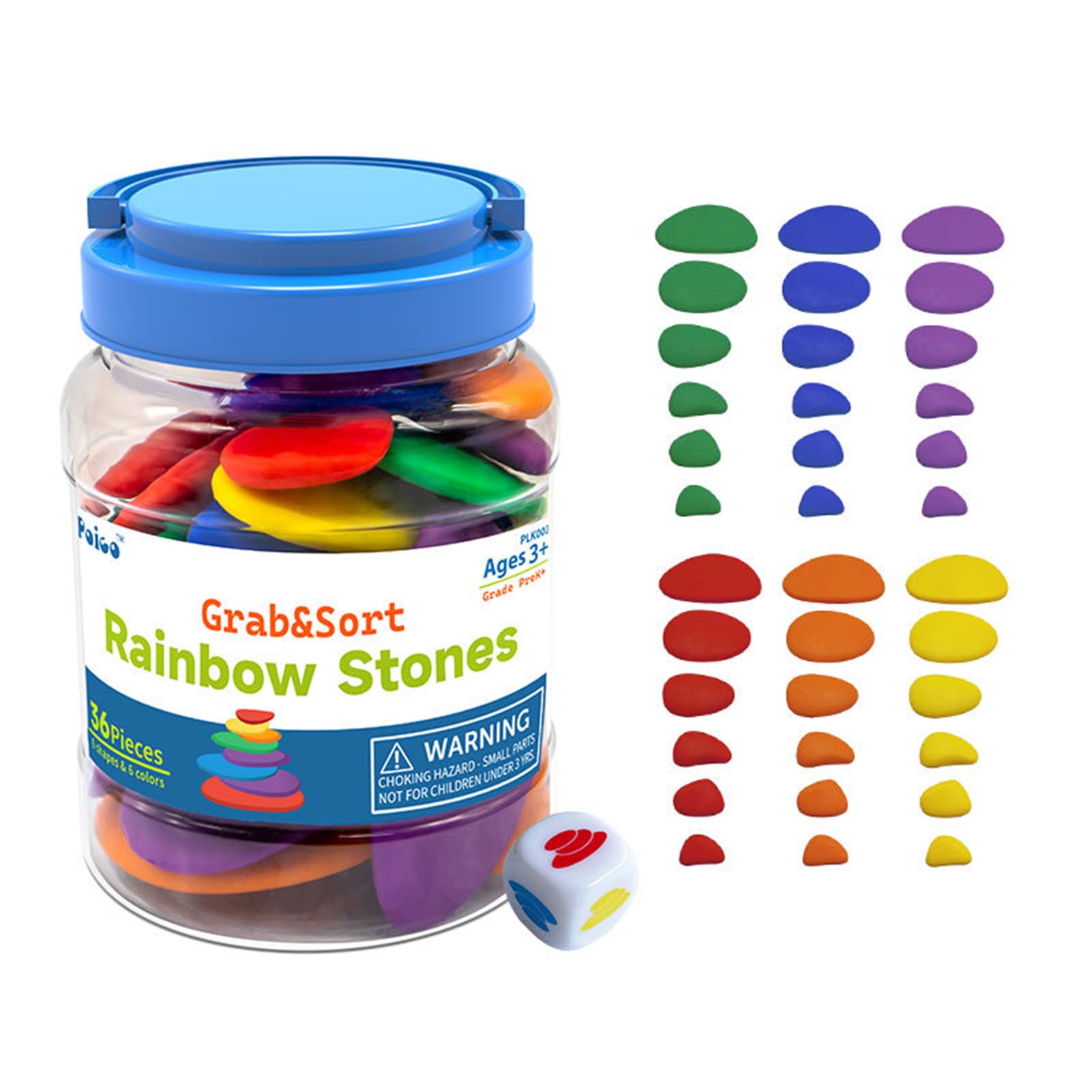 Anvazise 1 Set Toddler Toys Fun 14 Rich Themes Color Recognition ...