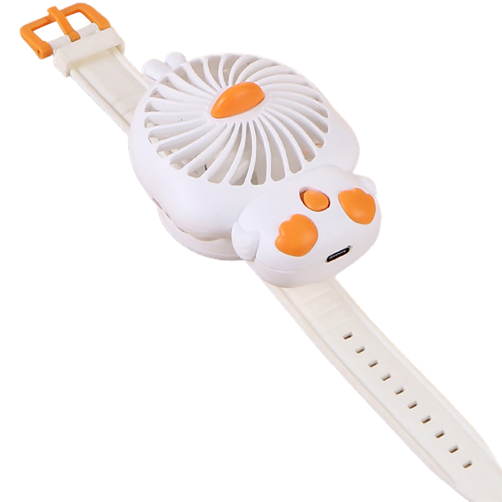 Anvazise 1 Set Watch Fan Soft Blade Rechargeable Adjustable Angle USB ...
