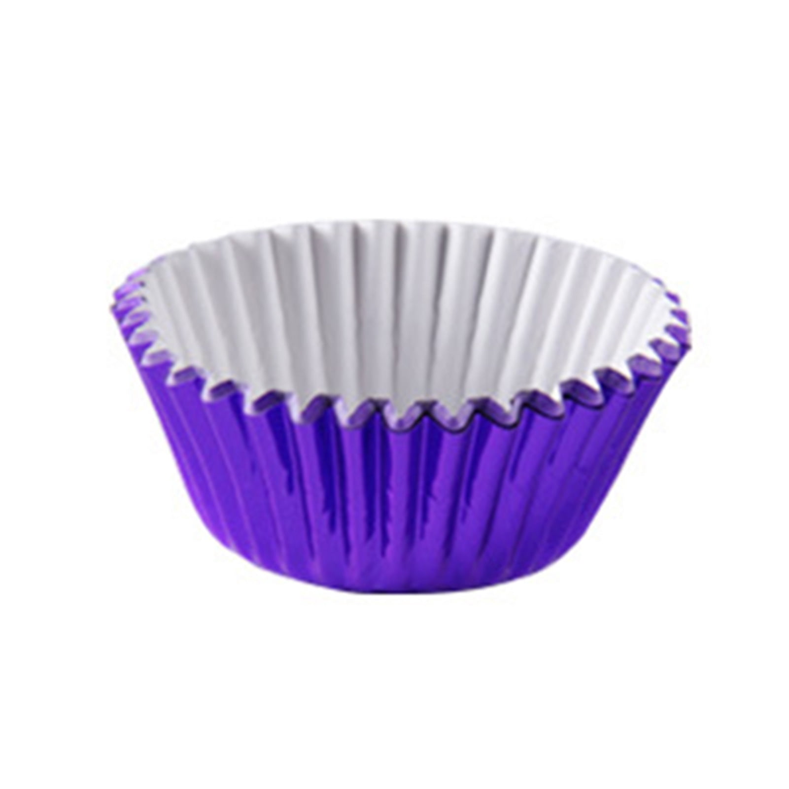Anvazise 100Pcs Aluminum Foil Muffin Cases Paper Baking Cupcake Cups ...