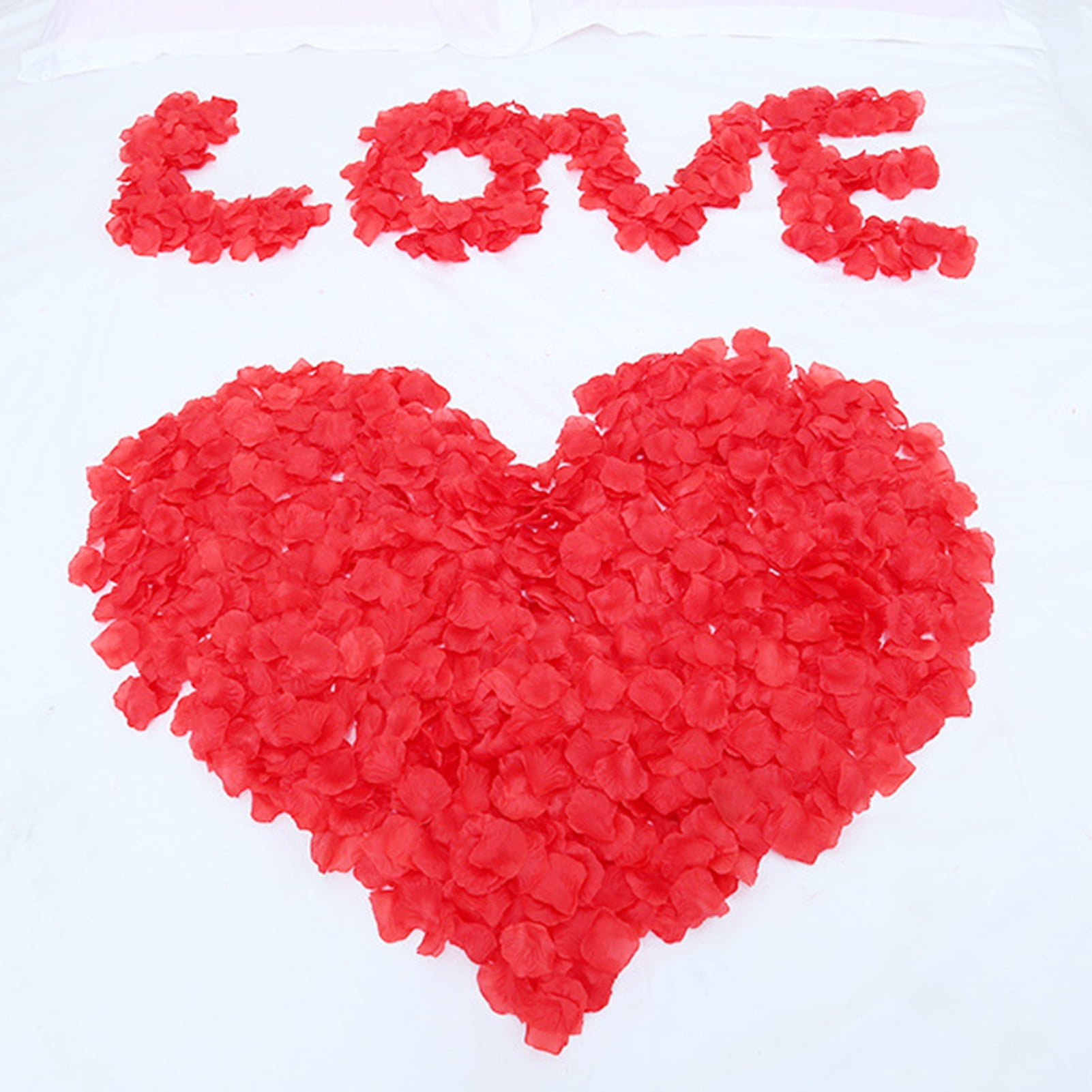 Anvazise 1200Pcs/12 Bag Attractive Artificial Rose Petal Wide ...