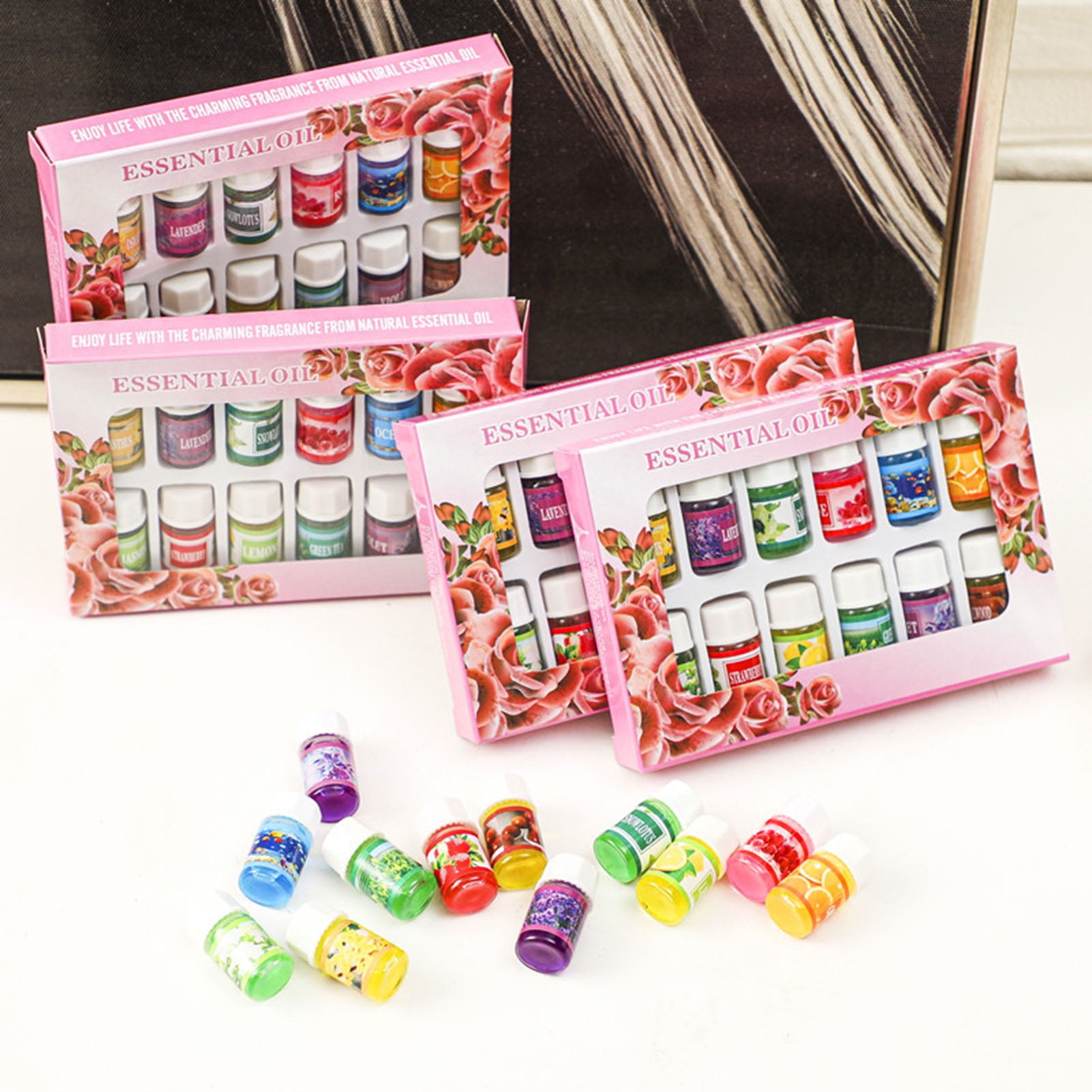 Anvazise 6Pcs/12Pcs 3ml Water Soluble Fragrance Oil Persistent Plant ...