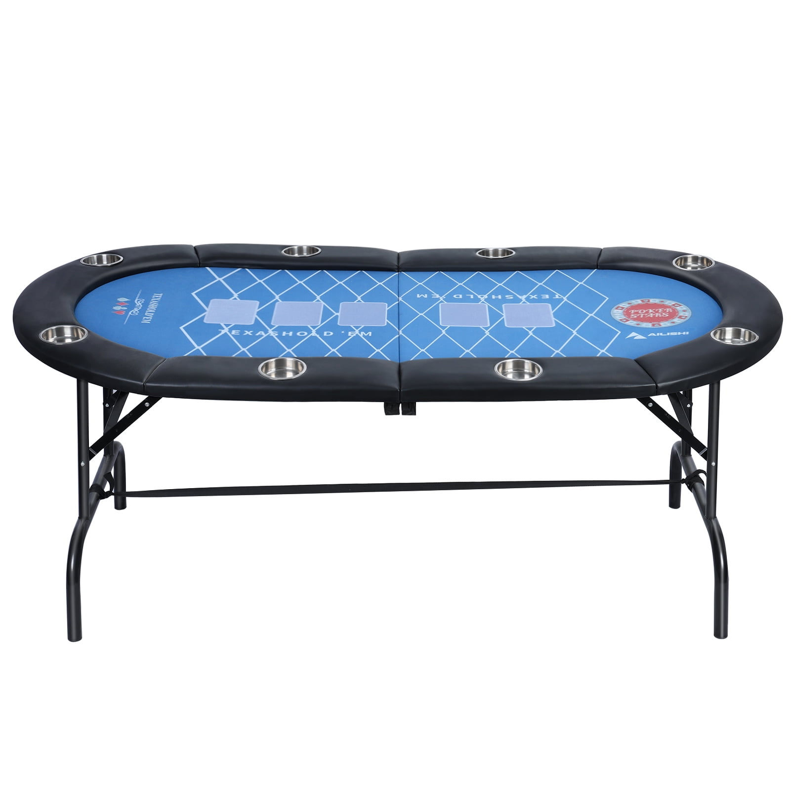 Anvazise 71 Inch Poker Table 8 Folding Poker Table with Collapsible ...