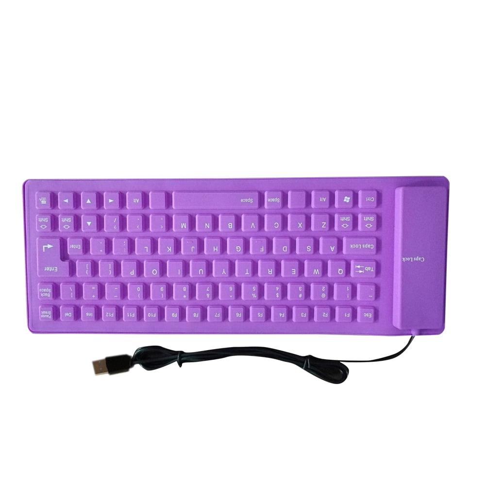 Anvazise 85 Keys USB Wired Waterproof Folding Silicone Keyboard for PC ...