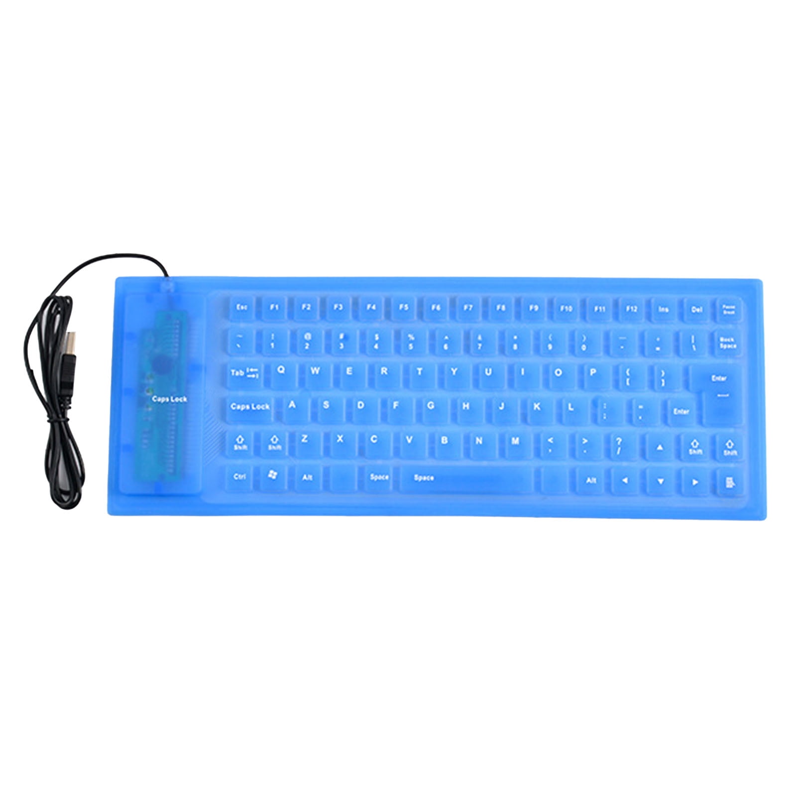 Anvazise 85Keys Foldable Soft Silicone Mute USB Wired Mini Keyboard ...