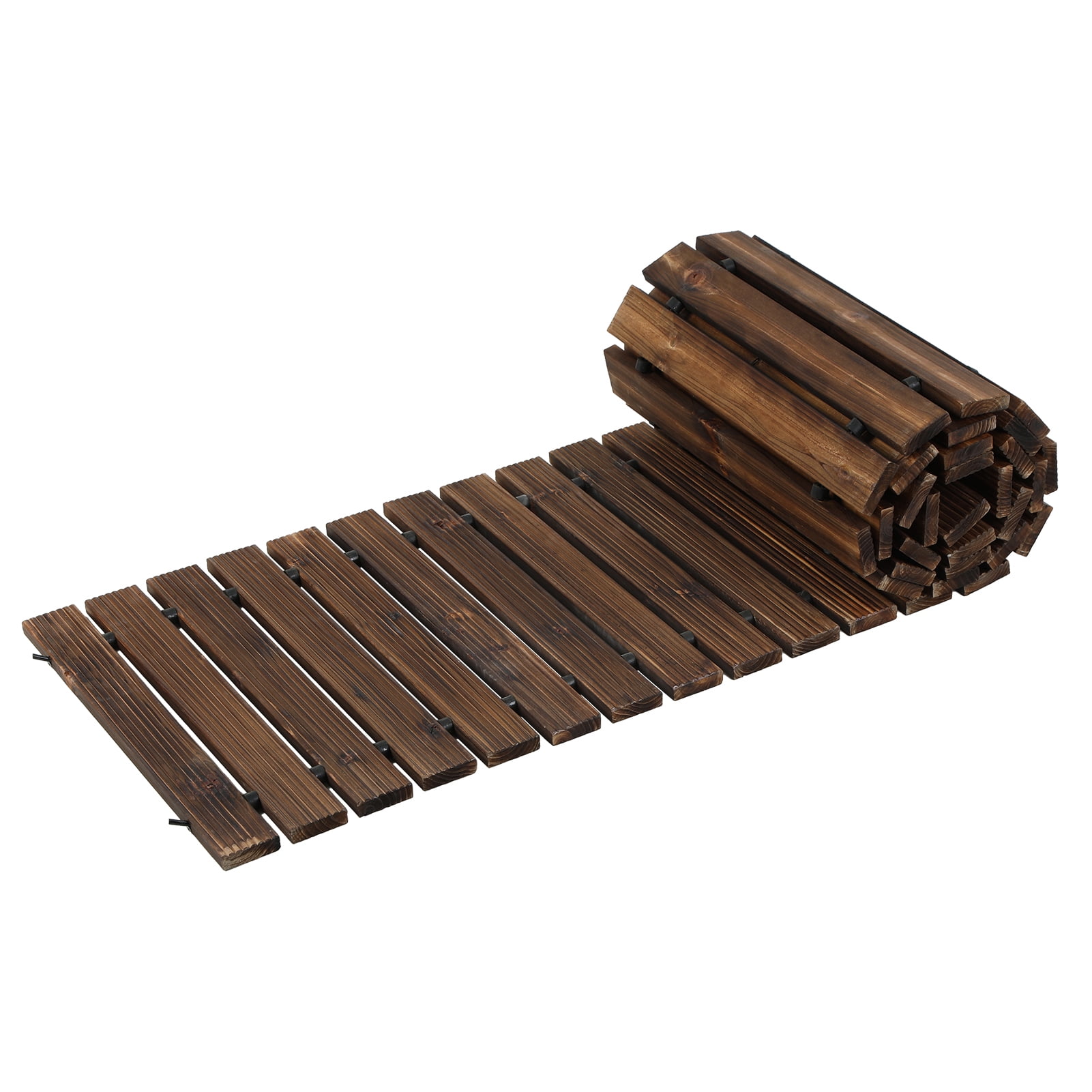Anvazise 8FT x 43cm Garden Pathway, Wooden Garden Pathway, Outdoor Roll ...