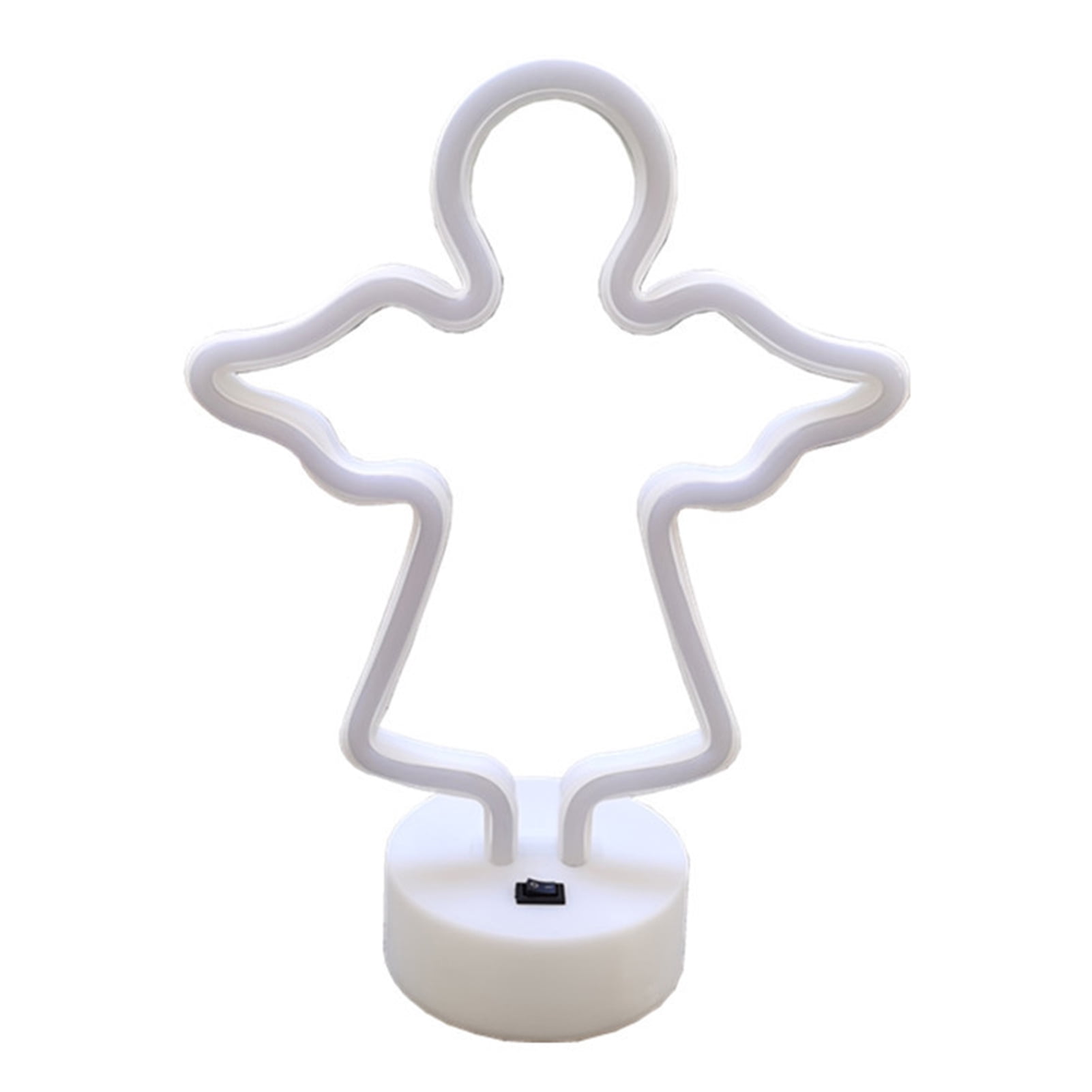 Anvazise Angel Neon Sign Lamp USB/Battery Operated Non-glaring Flicker ...
