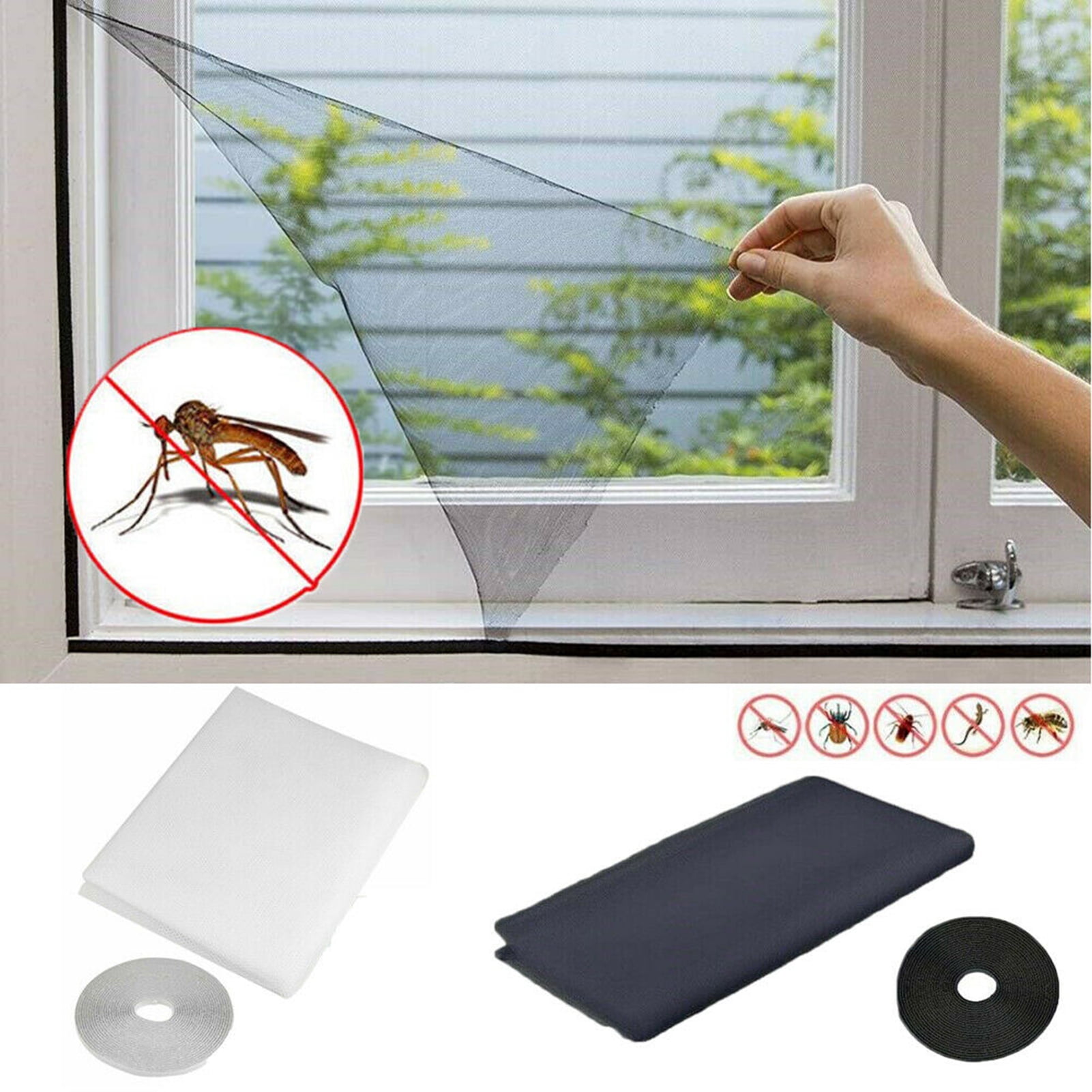 Anvazise Anti Bug Net Effective DIY Glass Fiber Screen Mosquito Bug ...