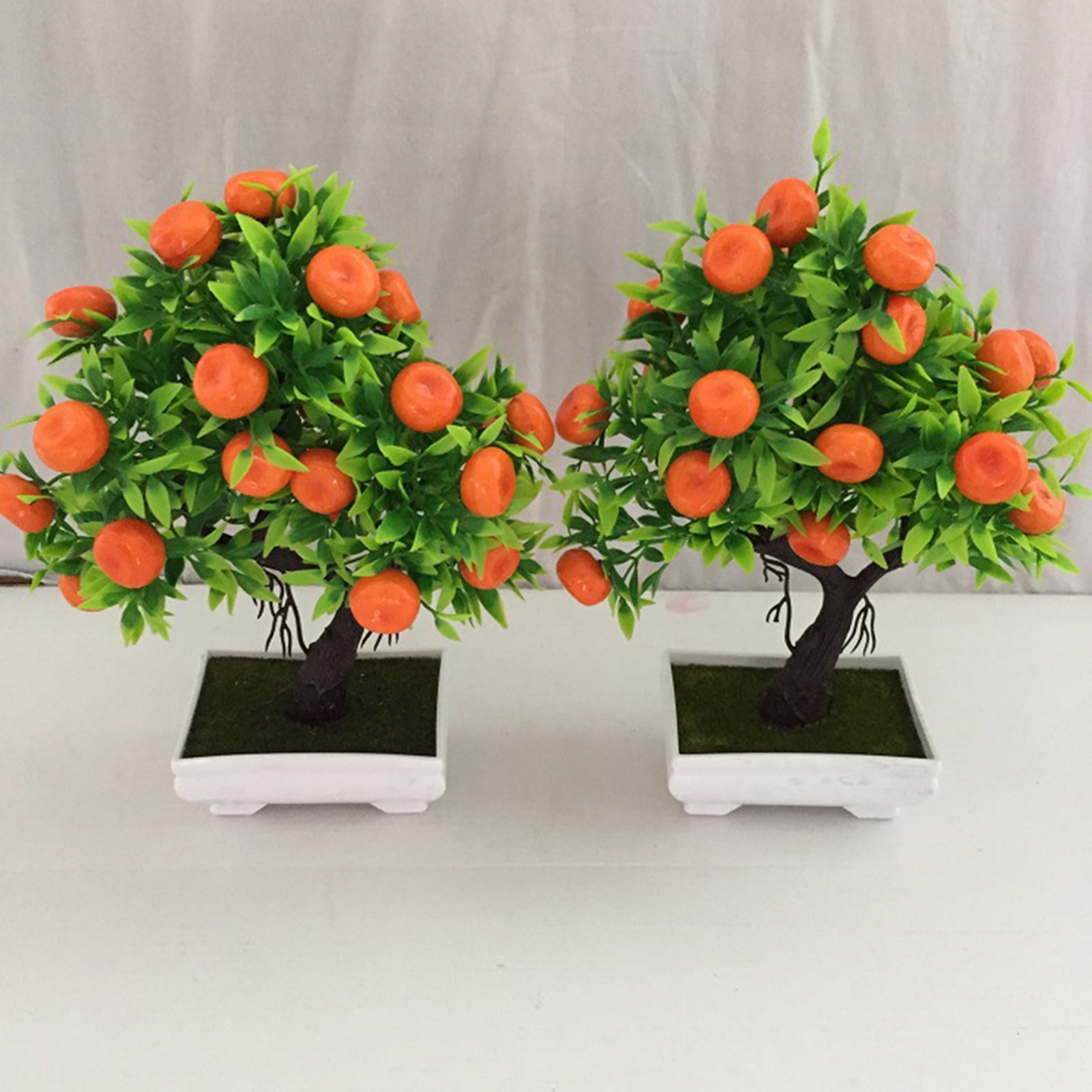Anvazise Artificial Orange Tree(Set of 2),23 Fruits Artificial Orange ...