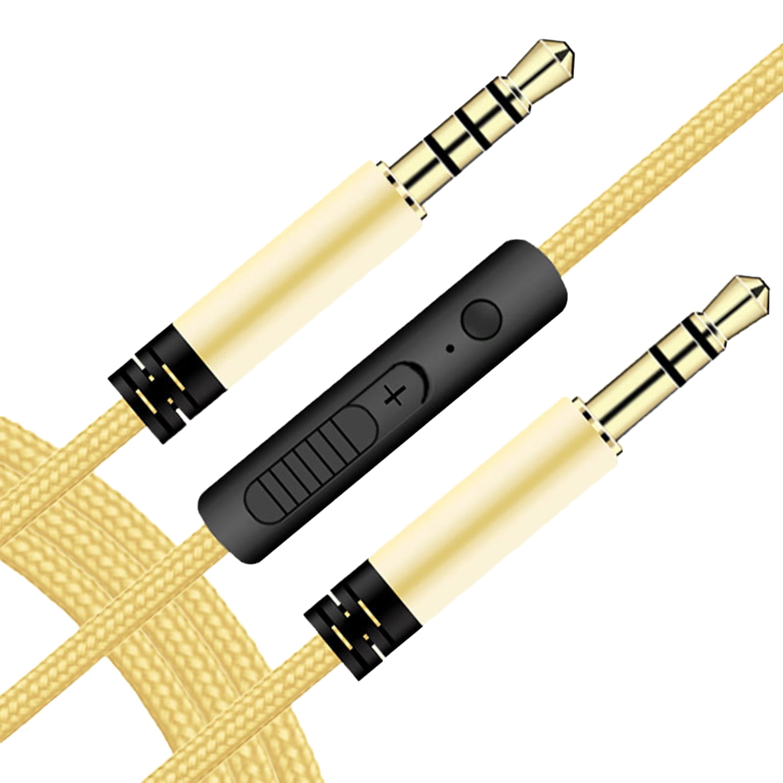 Anvazise Audio Cable Gold Plated Volume Control 3.5mm to 3.5mm Male to ...