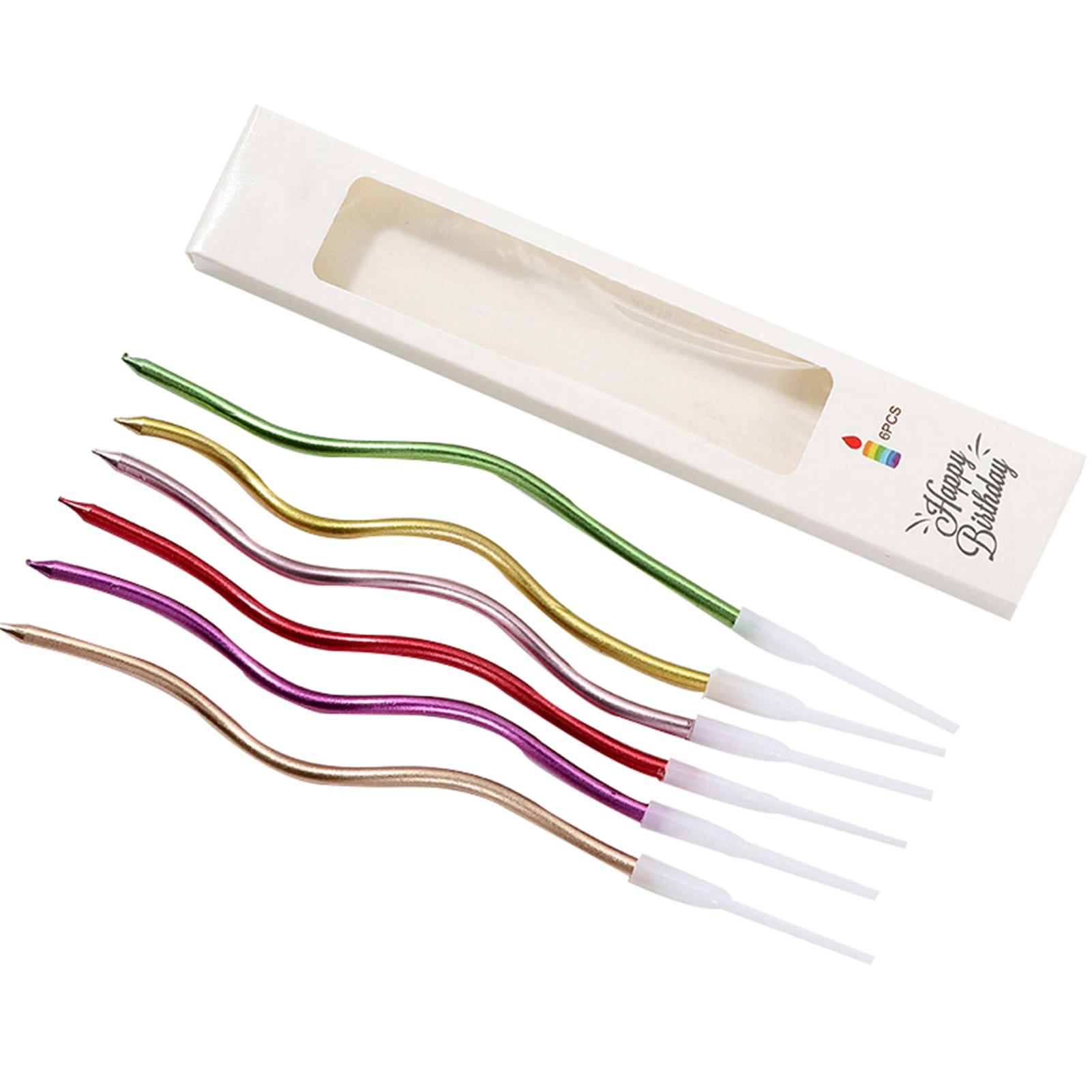 Anvazise Birthday Candles Good Visual Effect Multiple Colors Excellent ...