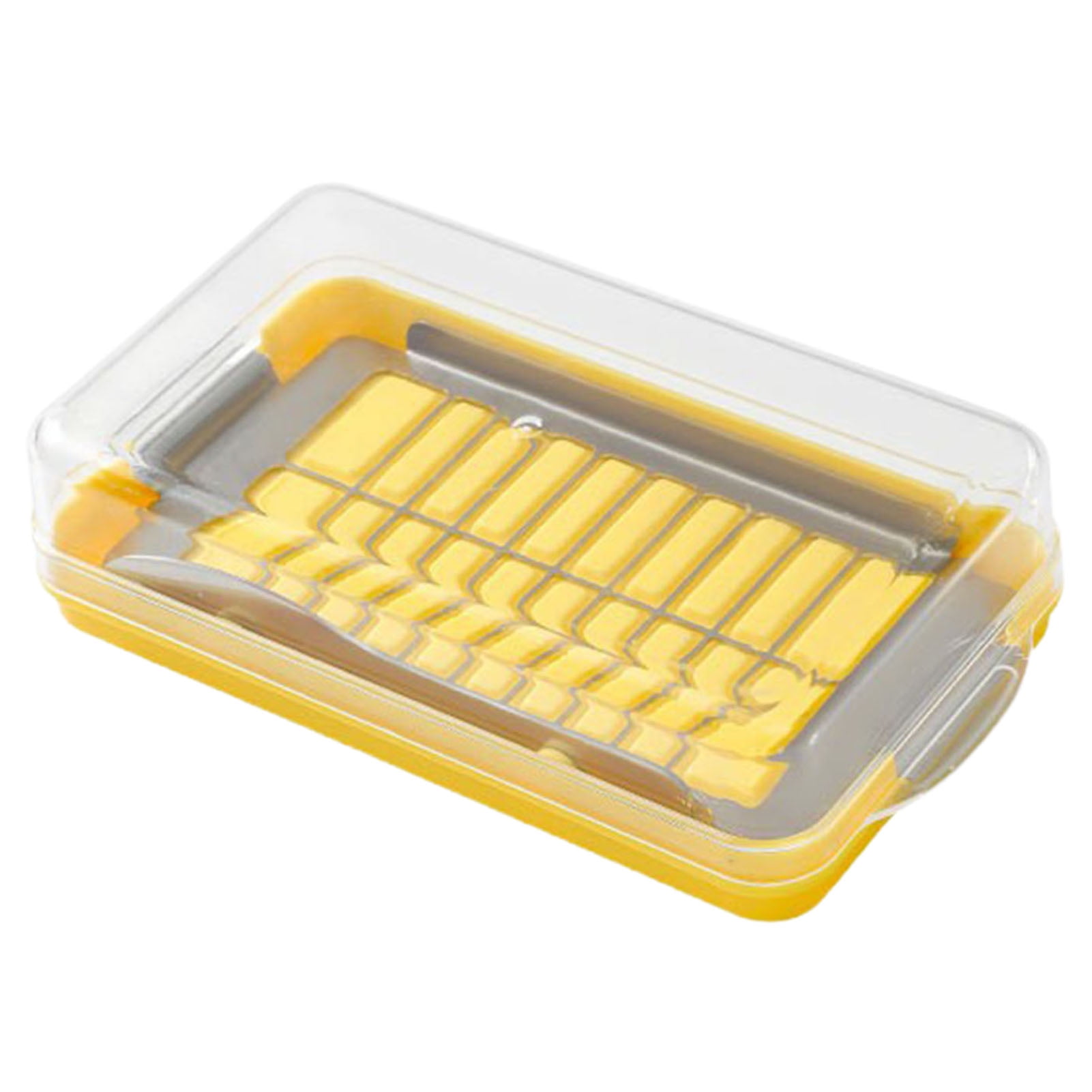Anvazise Butter Slicer Box Plastic Butter Cutter Dish with Transparent ...