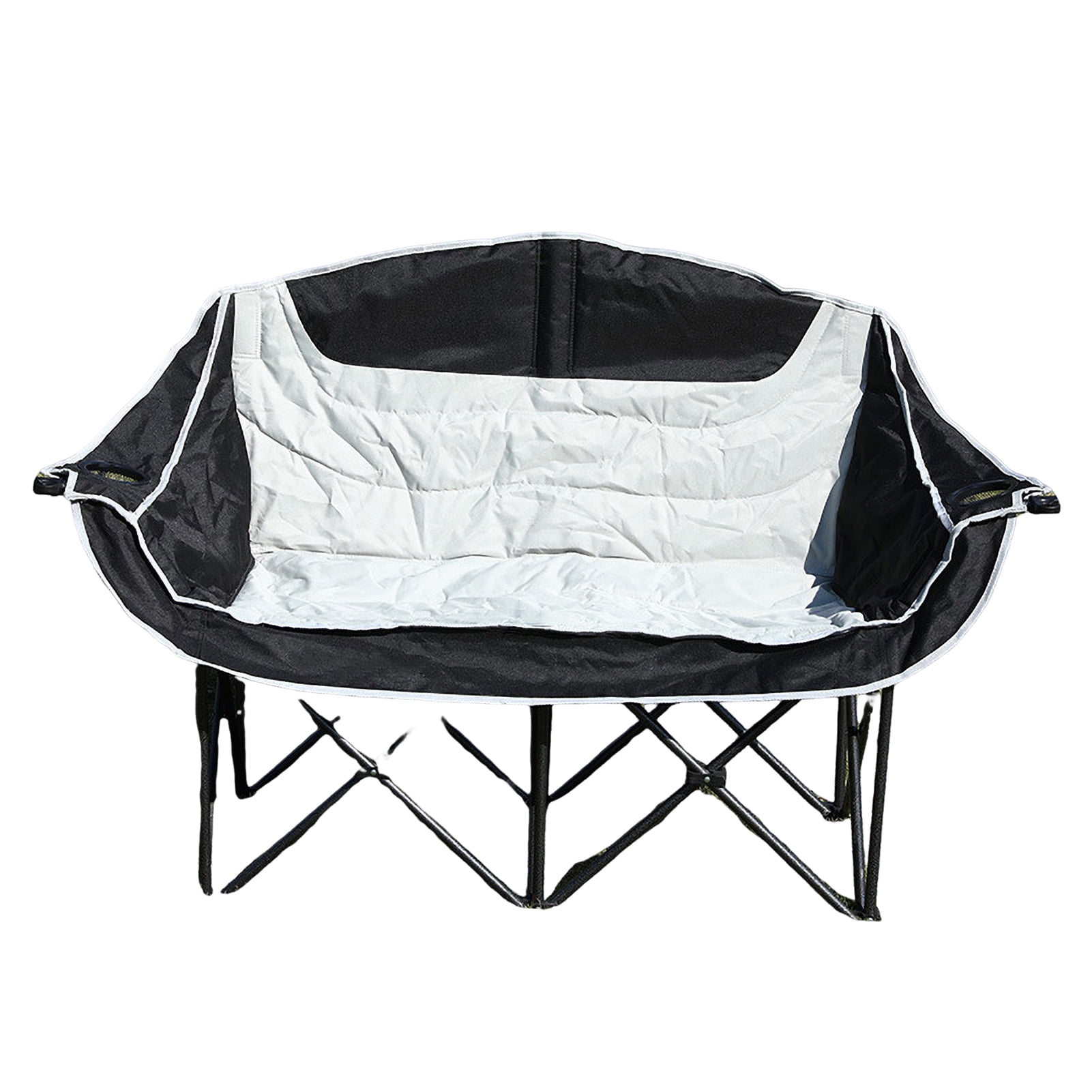 Anvazise Camping Chair Double Seat Collapsible Chair with Cup Holder ...