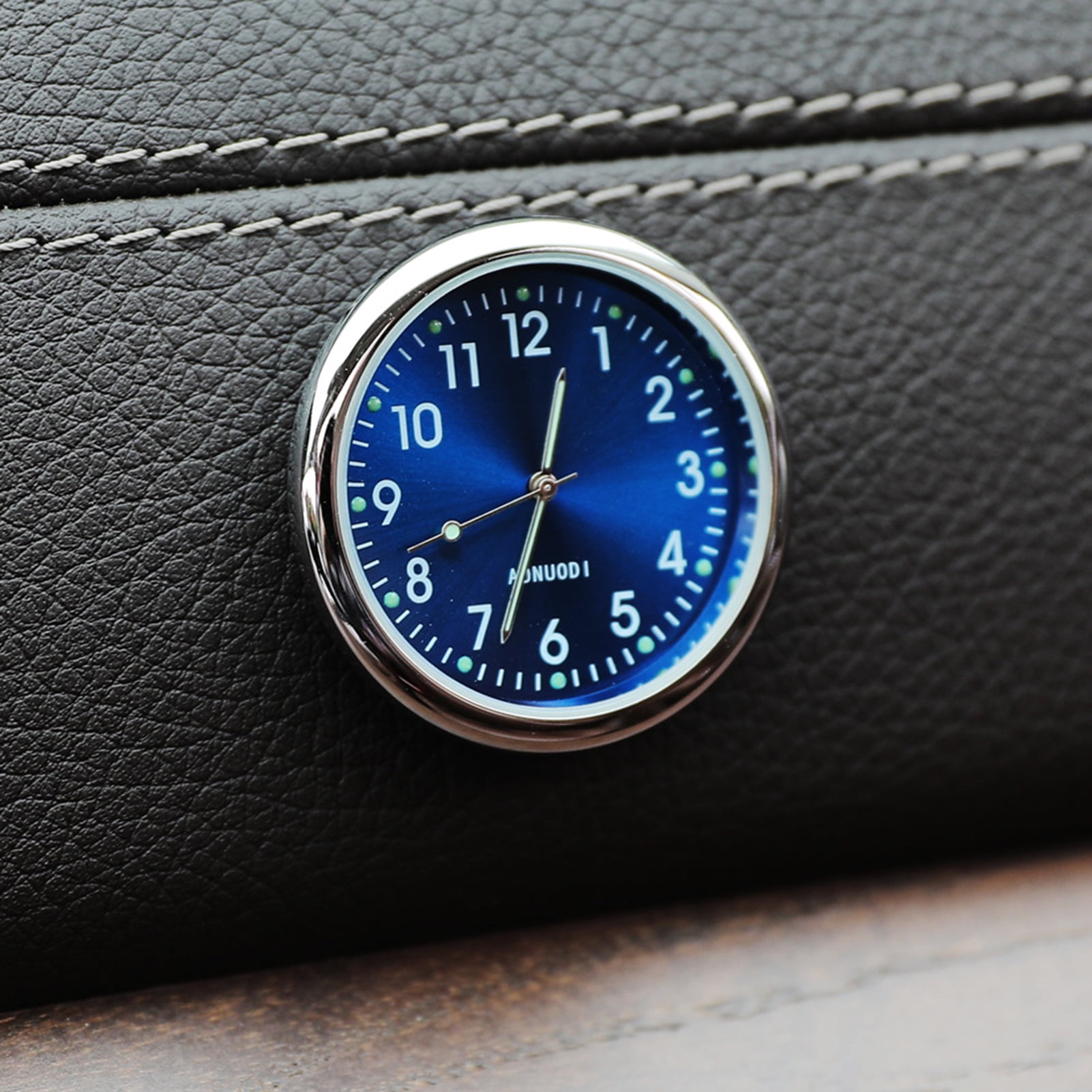 Anvazise Car Clock Round Digital Button Battery Operated High/Low ...
